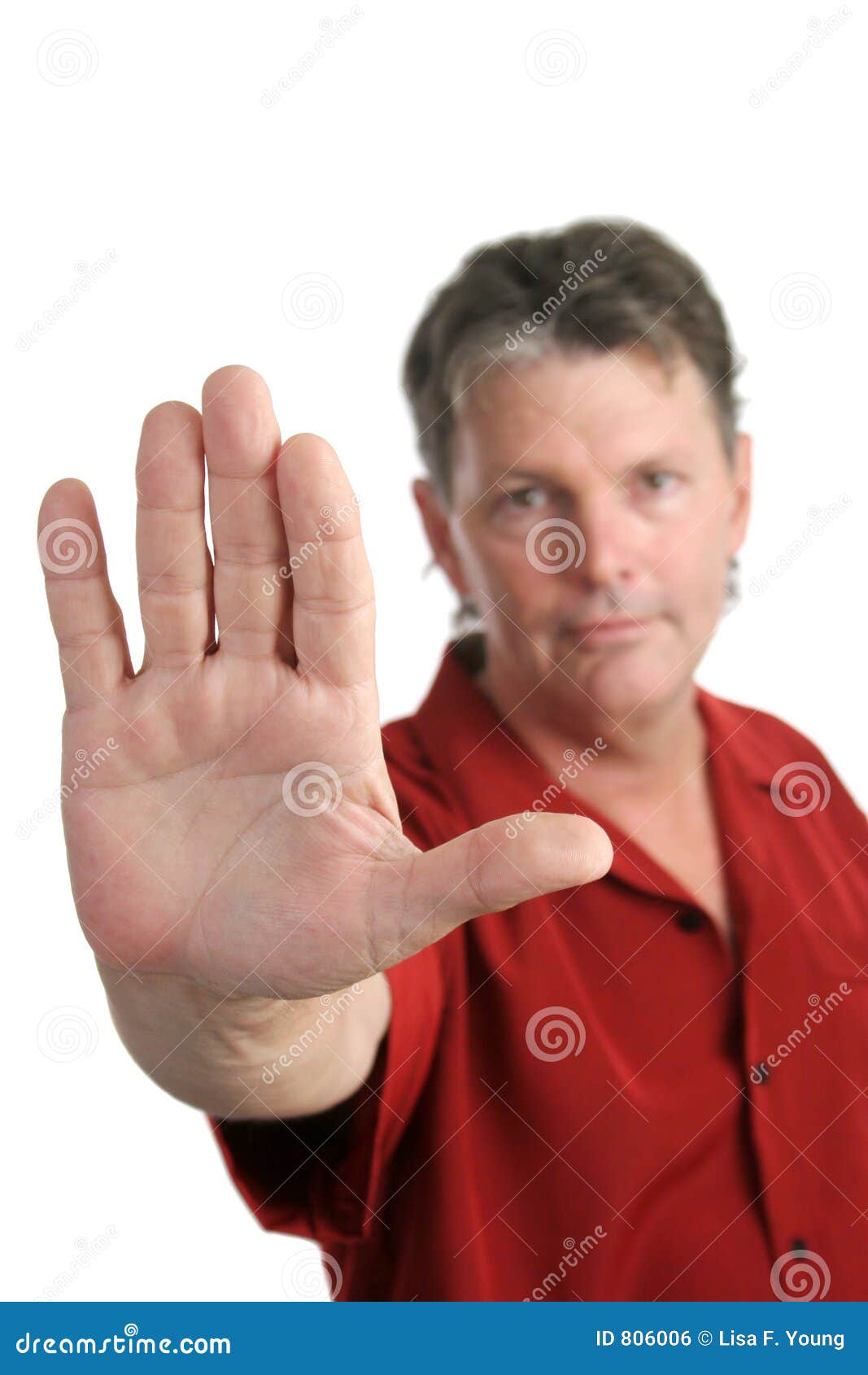 Serious Man Stop 1 stock photo. Image of message, business - 806006