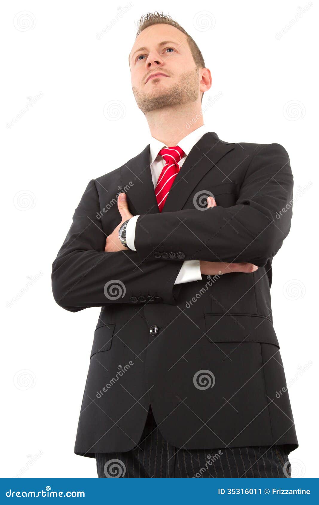 Serious Manager - Man Isolated on White Background Stock Image - Image ...