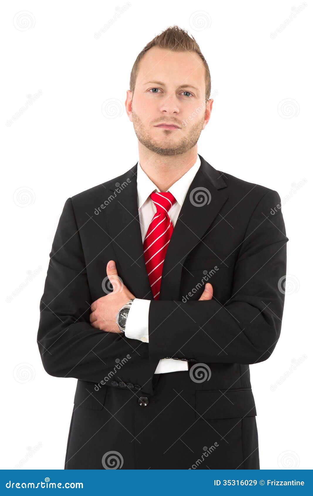 Serious Manager - Man Isolated on White Background Stock Image - Image ...