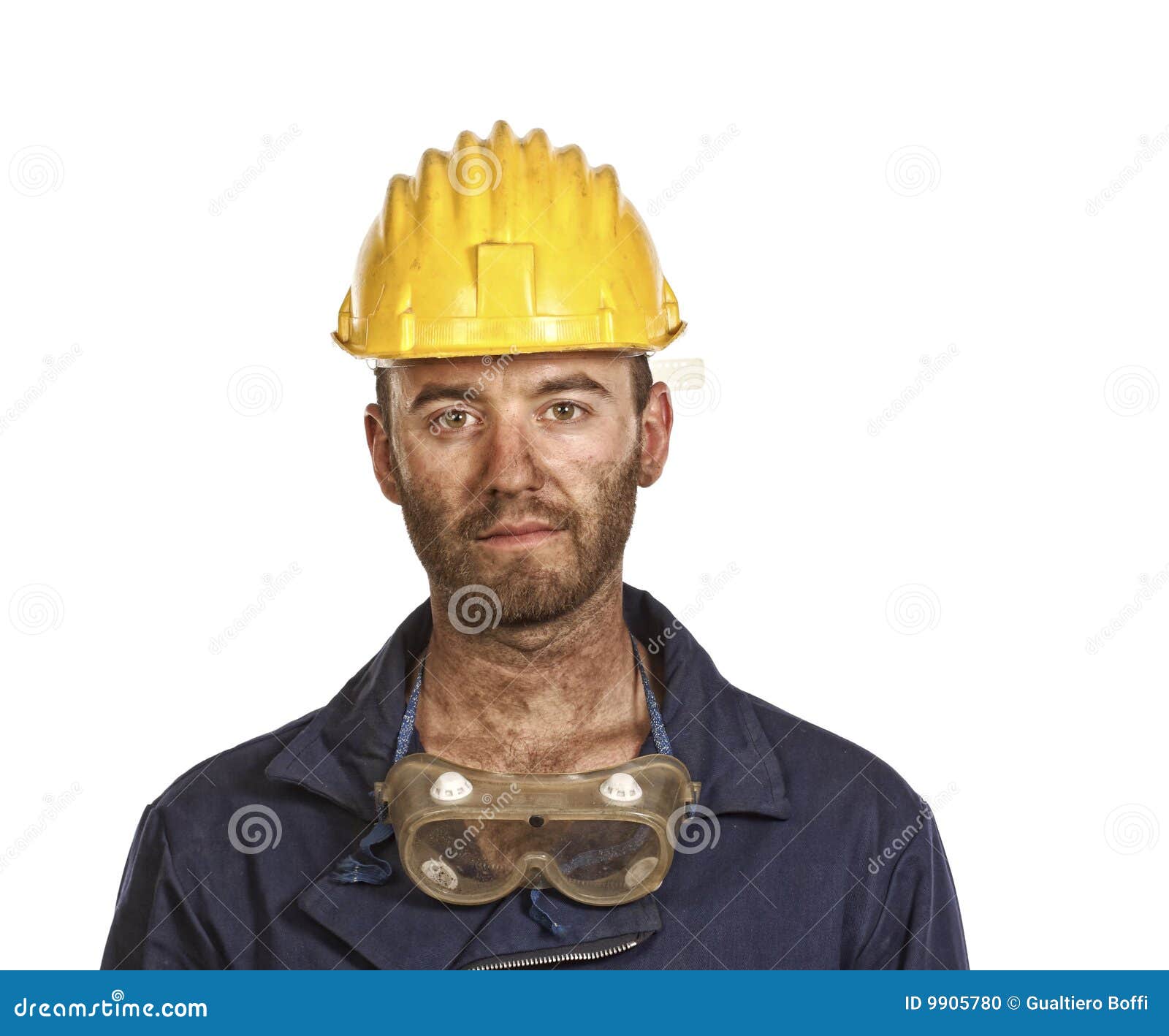 Serious manual worker stock photo. Image of safety, work - 9905780
