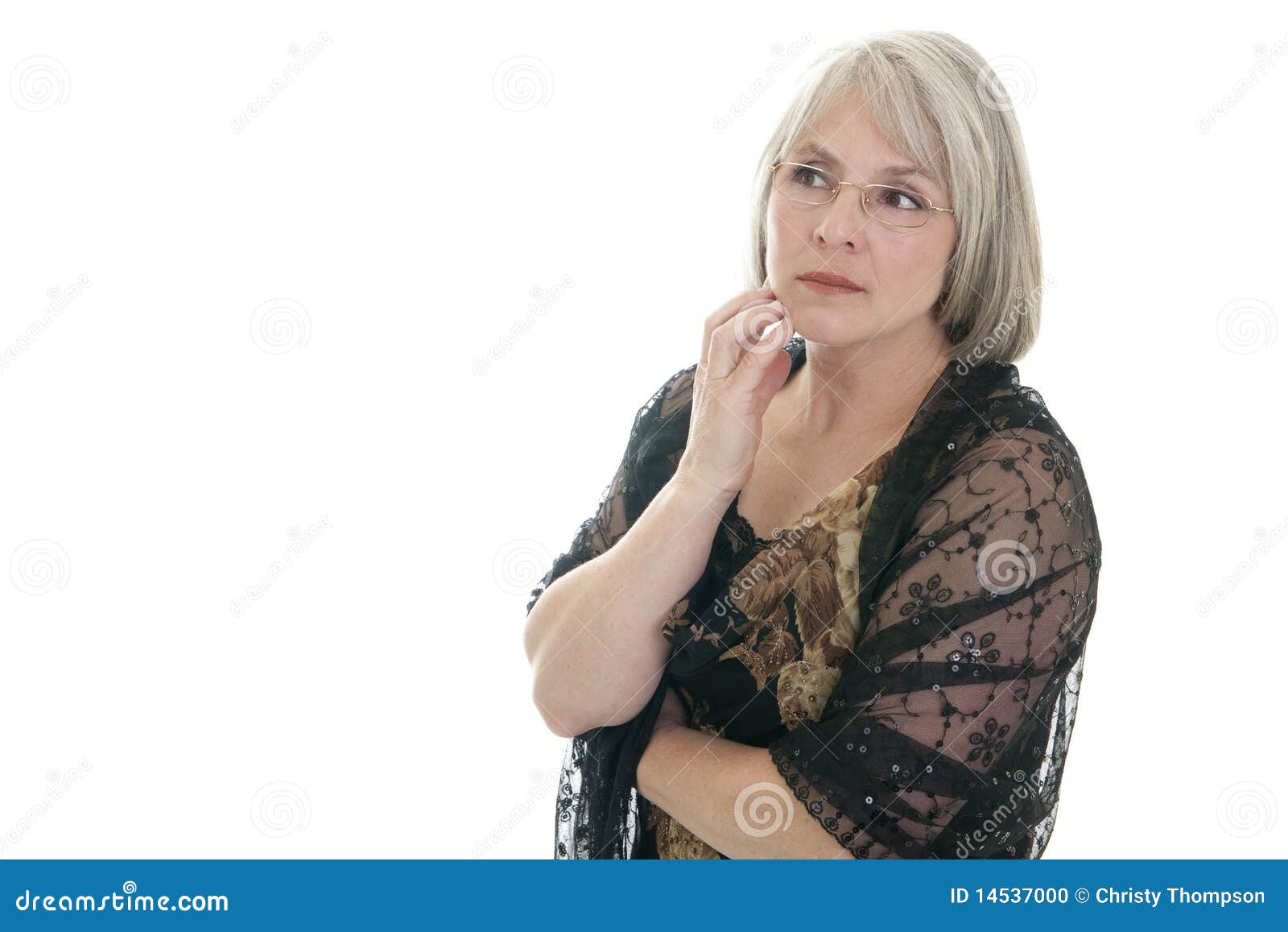 Serious mature woman stock photo. Image of gorgeous, elder - 14537000