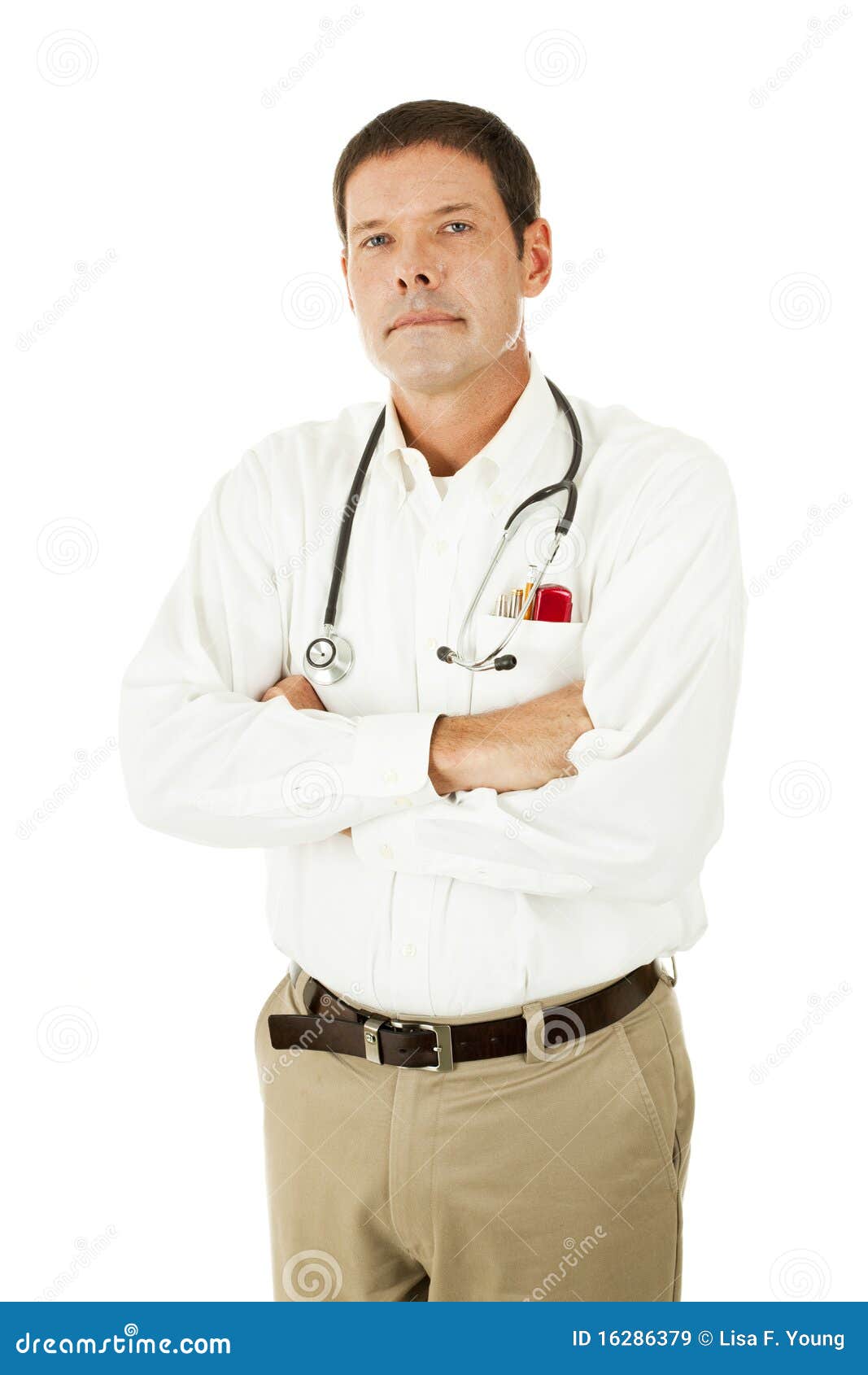 Serious Medical Doctor stock image. Image of looking - 16286379