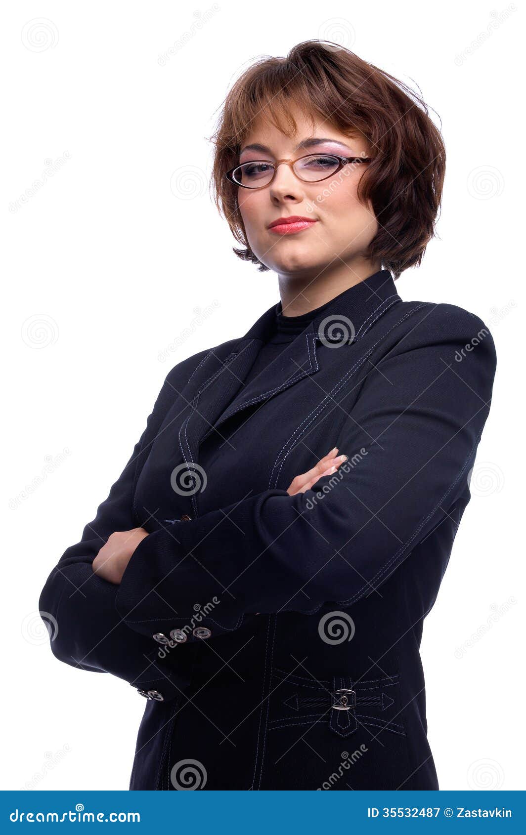 Serious model in glasses stock image. Image of young - 35532487