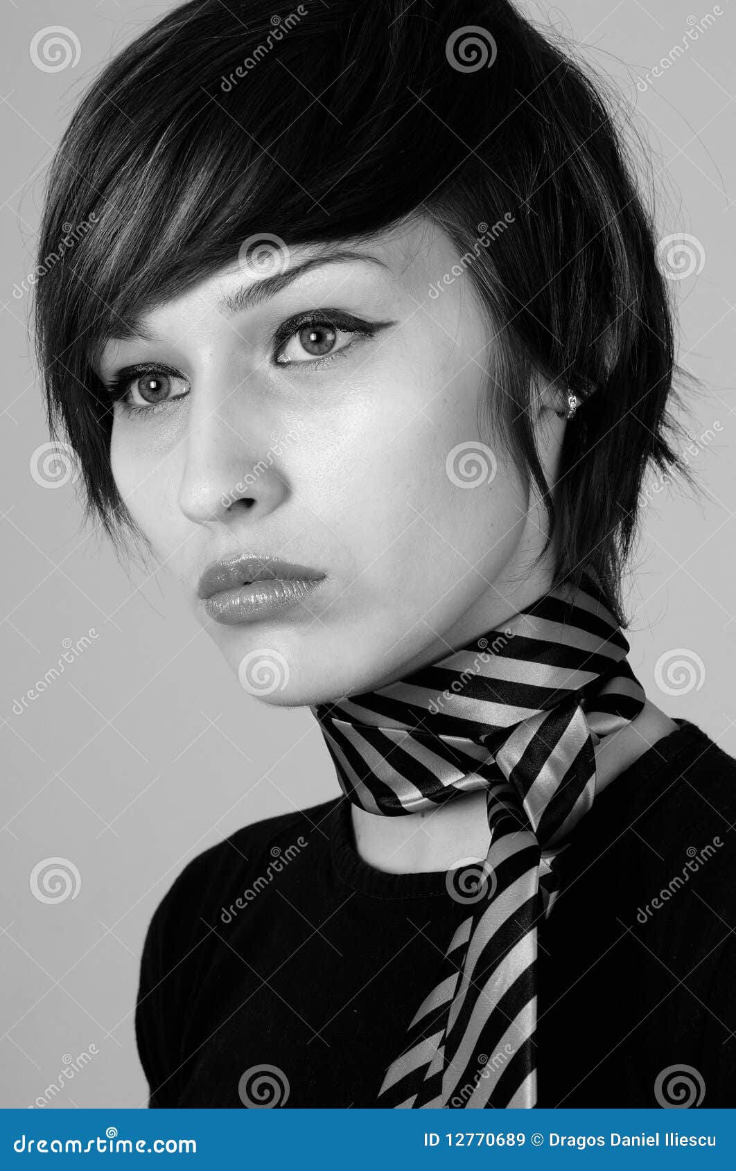 Serious model portrait stock image. Image of objects - 12770689