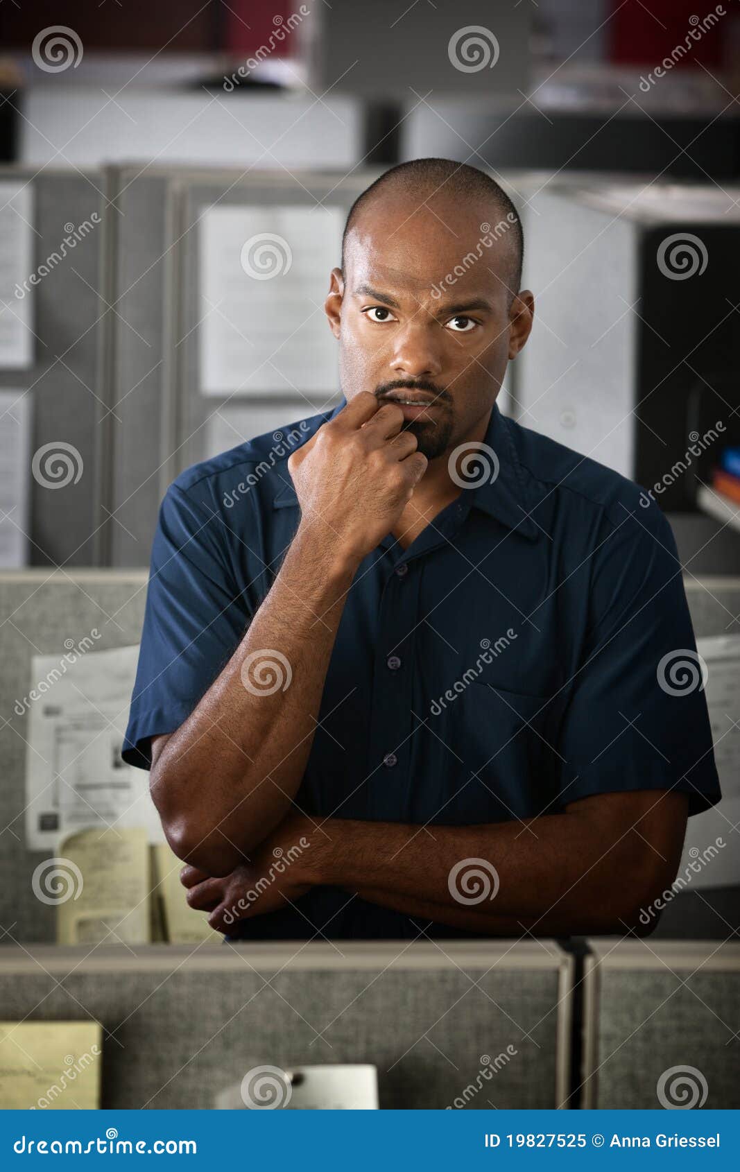 Serious Office Worker stock image. Image of chin, fight - 19827525