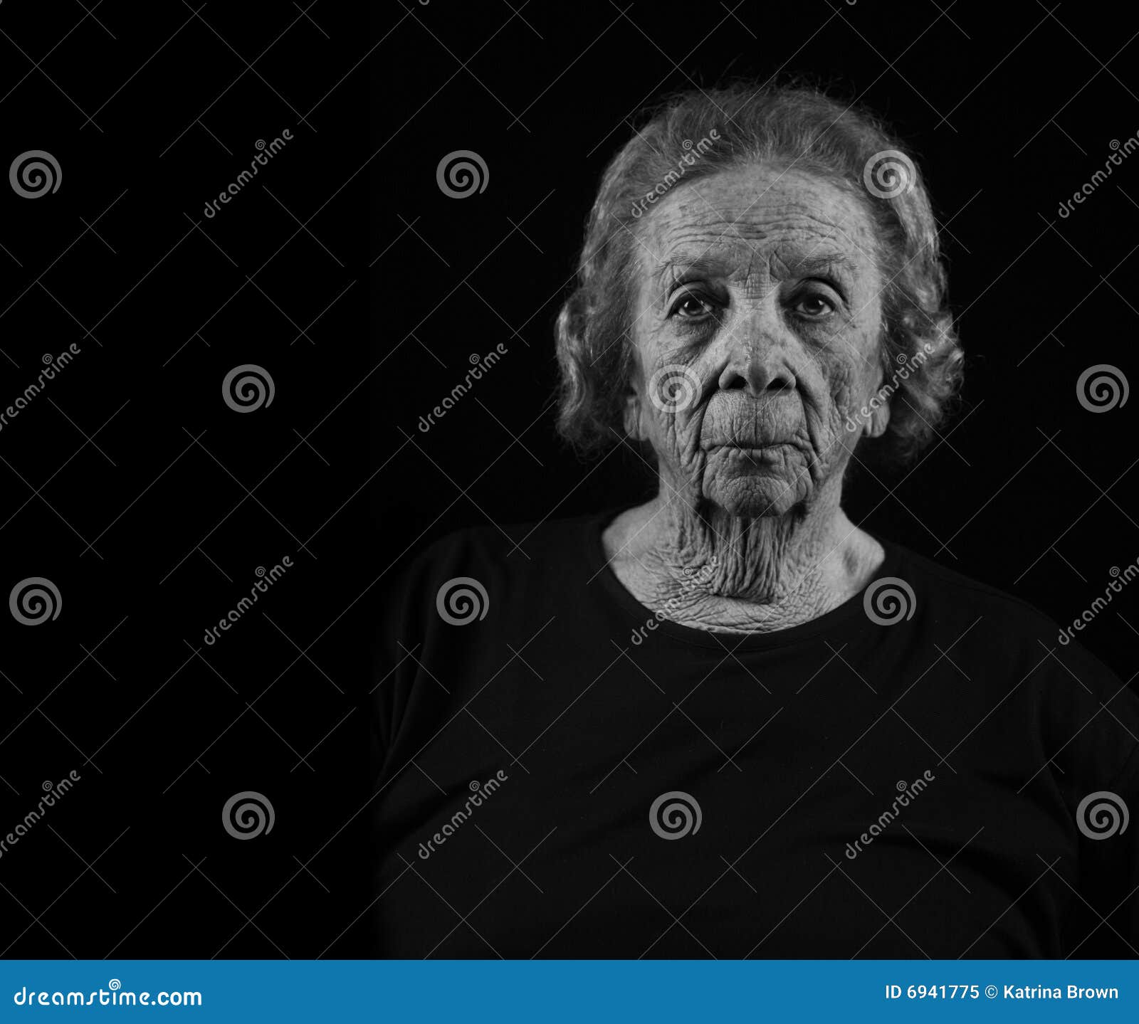 Serious Old Woman with Stern Look Stock Image - Image of elderly ...
