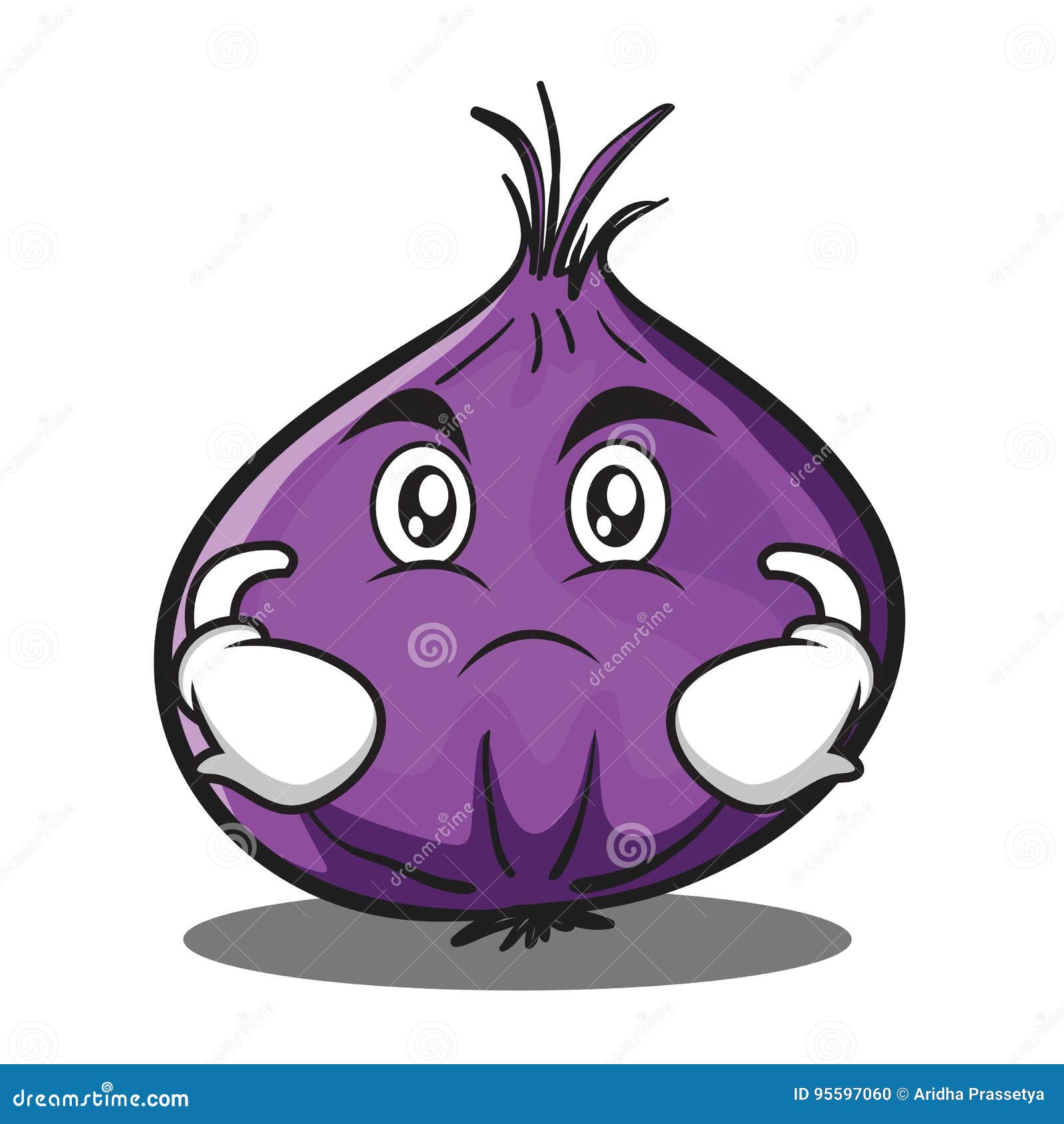 Onion Character Cheerful Cartoon Illustration | CartoonDealer.com #59064870