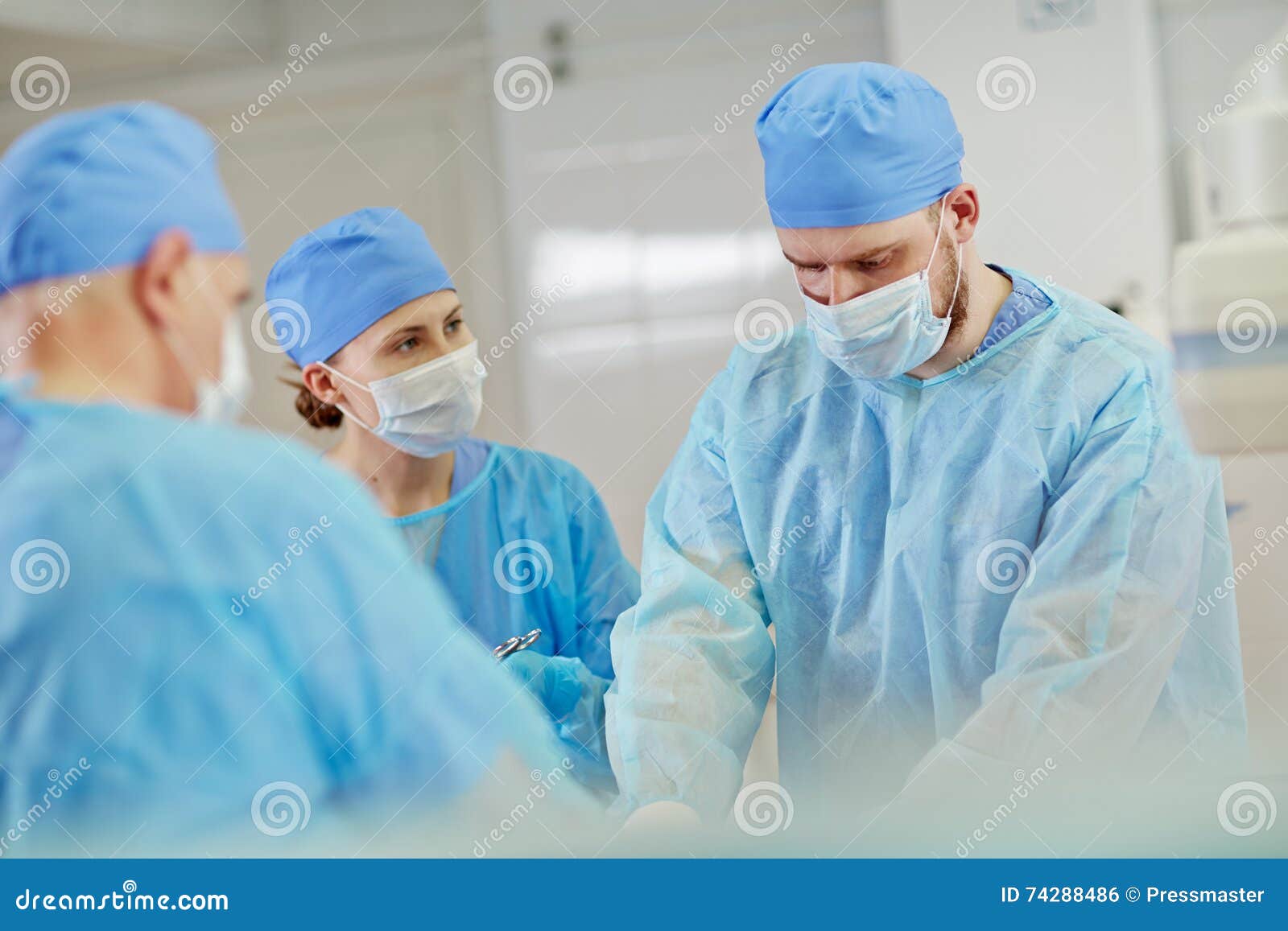 Serious operation stock photo. Image of surgery, clinic - 74288486