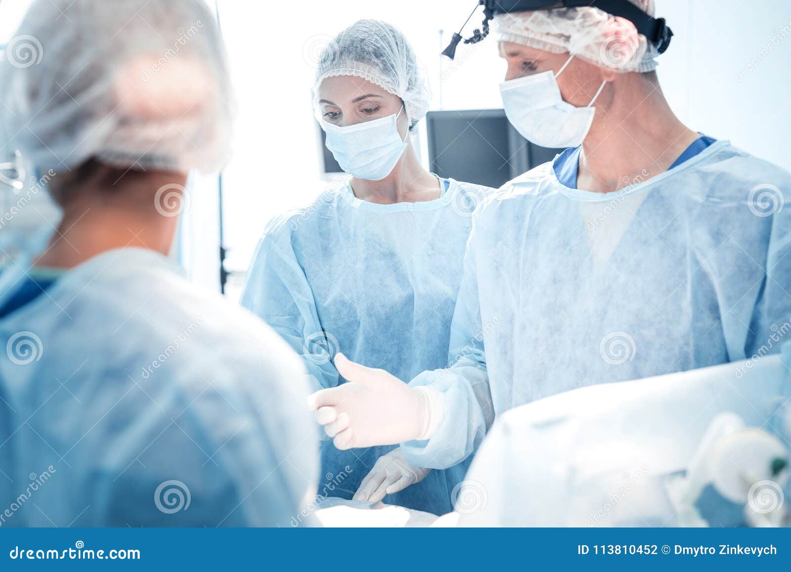 Nice Handsome Surgeon Working Stock Photo - Image of mask, healthcare ...