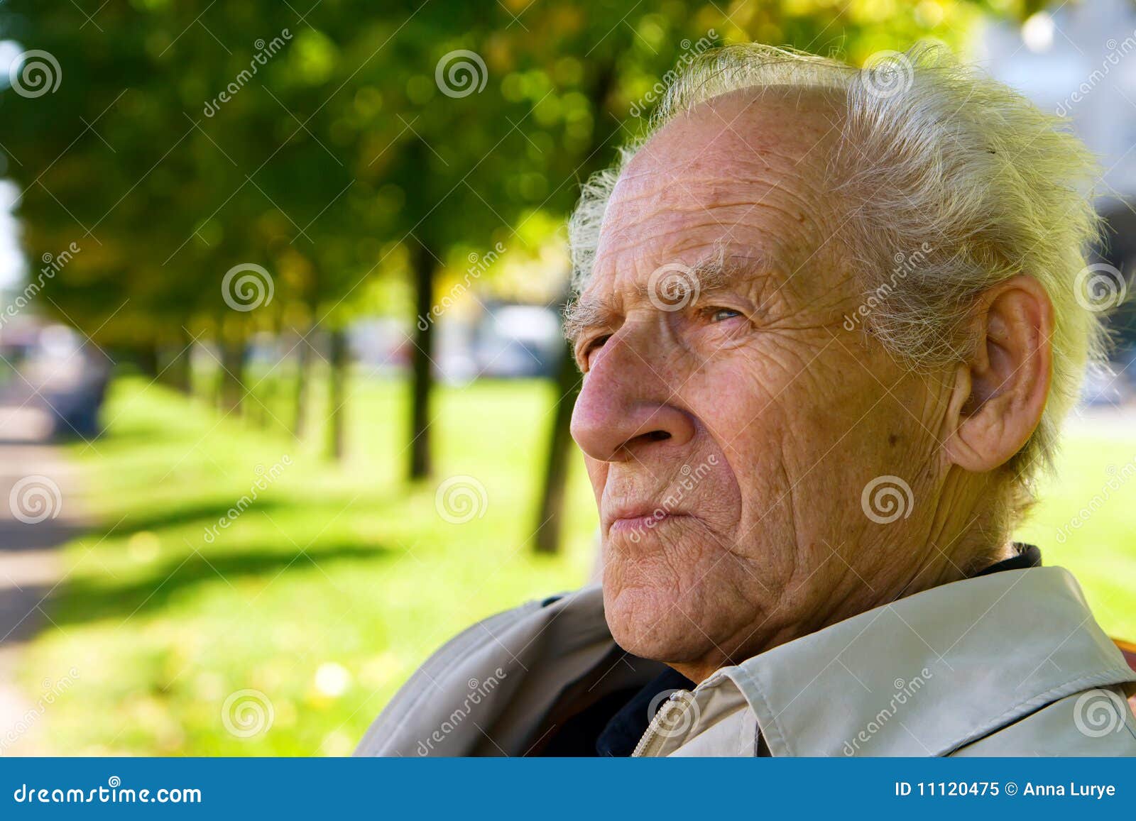 Serious Pensive Old Man stock image. Image of senior - 11120475