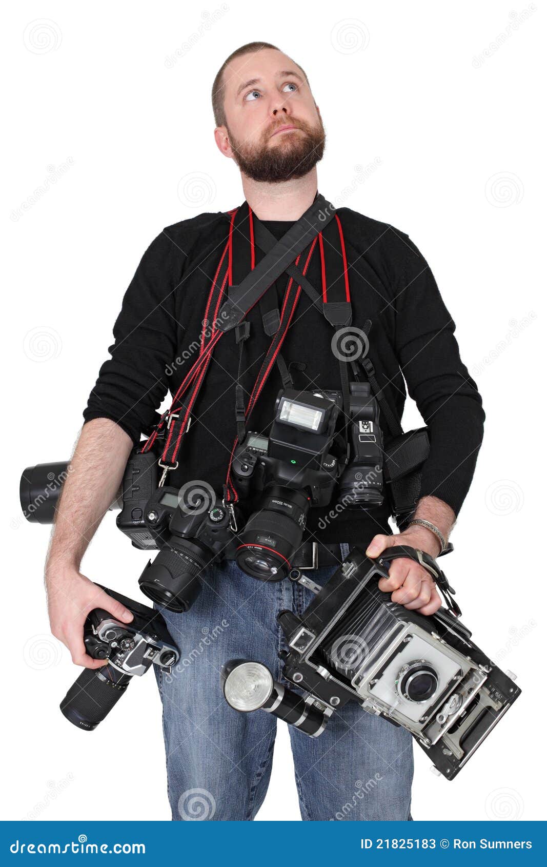 Serious photographer stock image. Image of photographer - 21825183