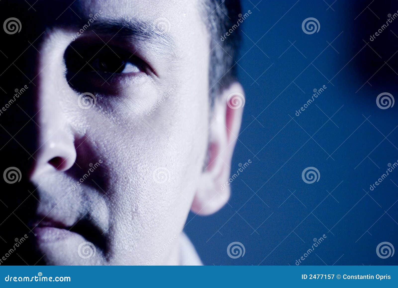 Serious pose stock image. Image of think, solemn, tranquil - 2477157