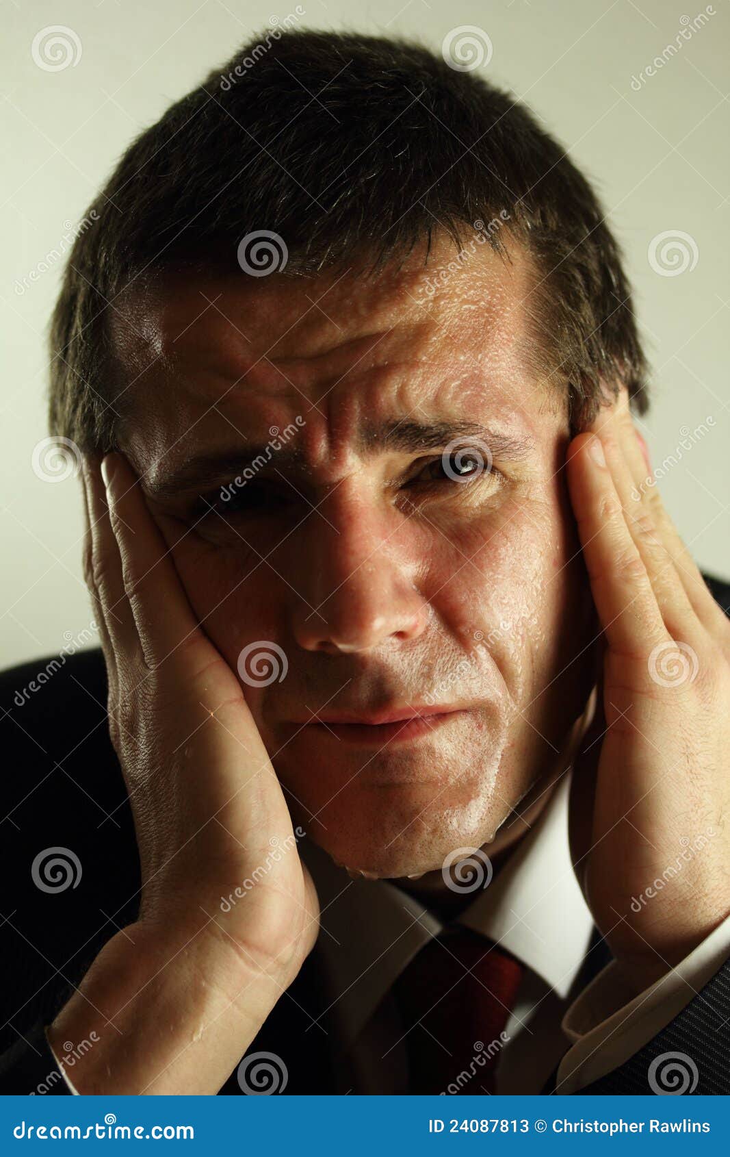 Serious Problem stock image. Image of white, suit, manager - 24087813