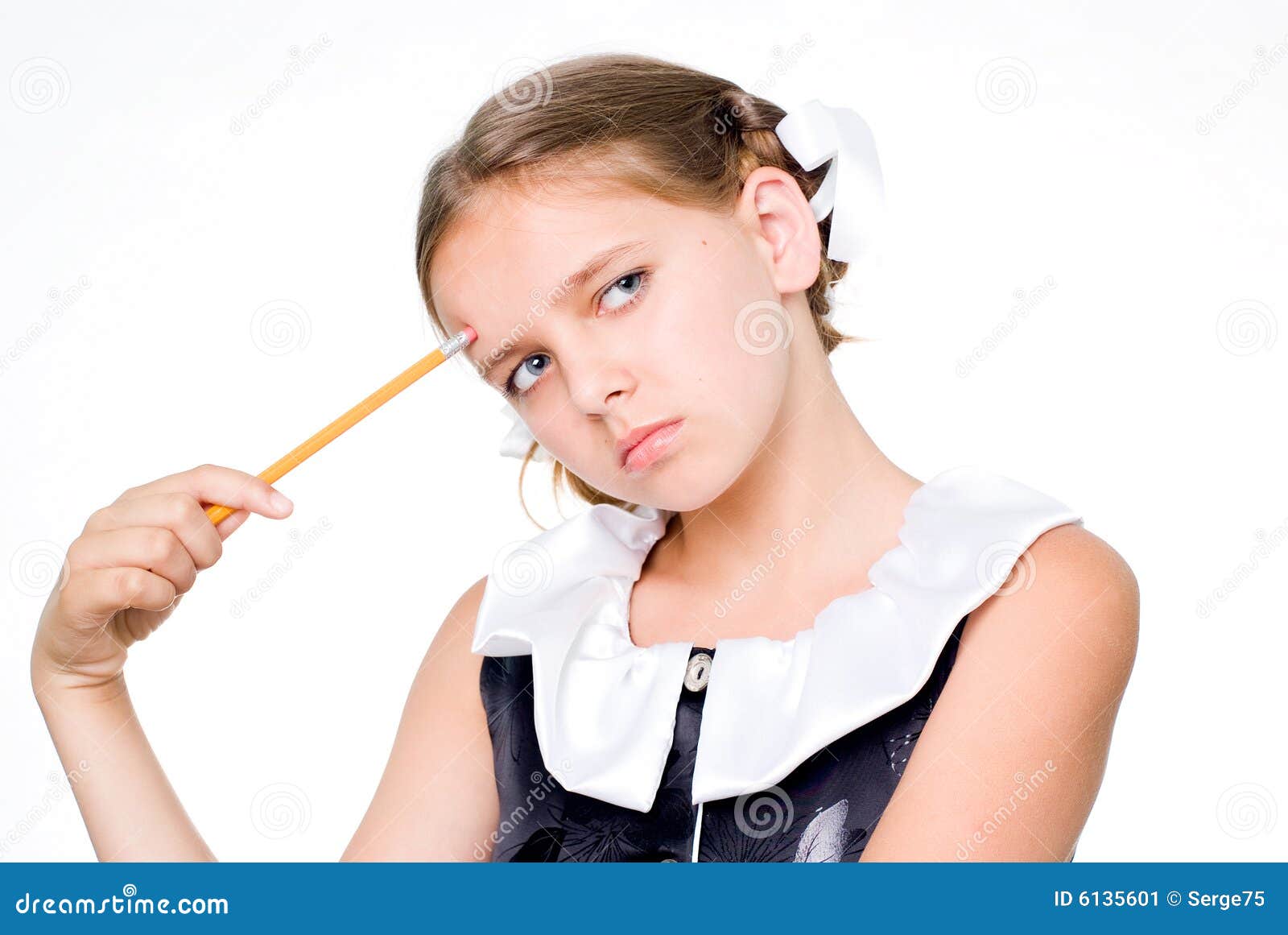 Serious problem stock image. Image of expression, little - 6135601