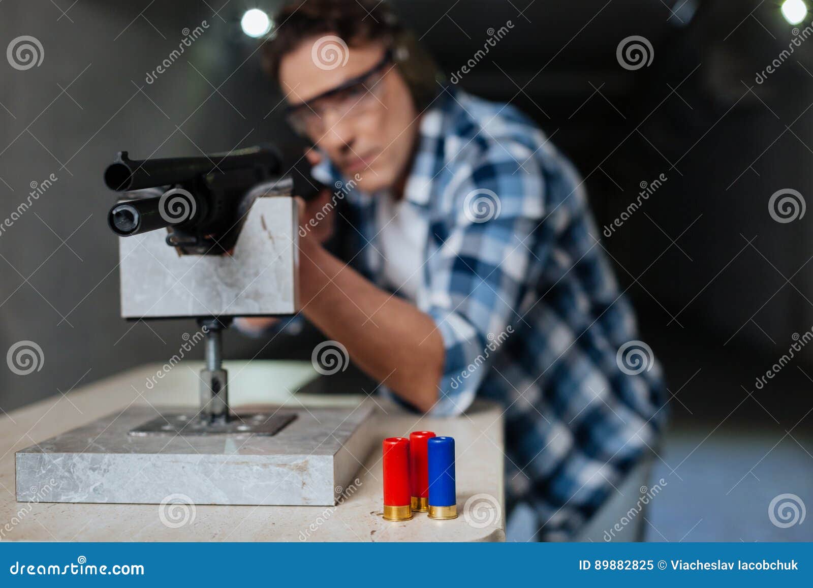 Serious Professional Marksman Choosing the Target Stock Image - Image ...