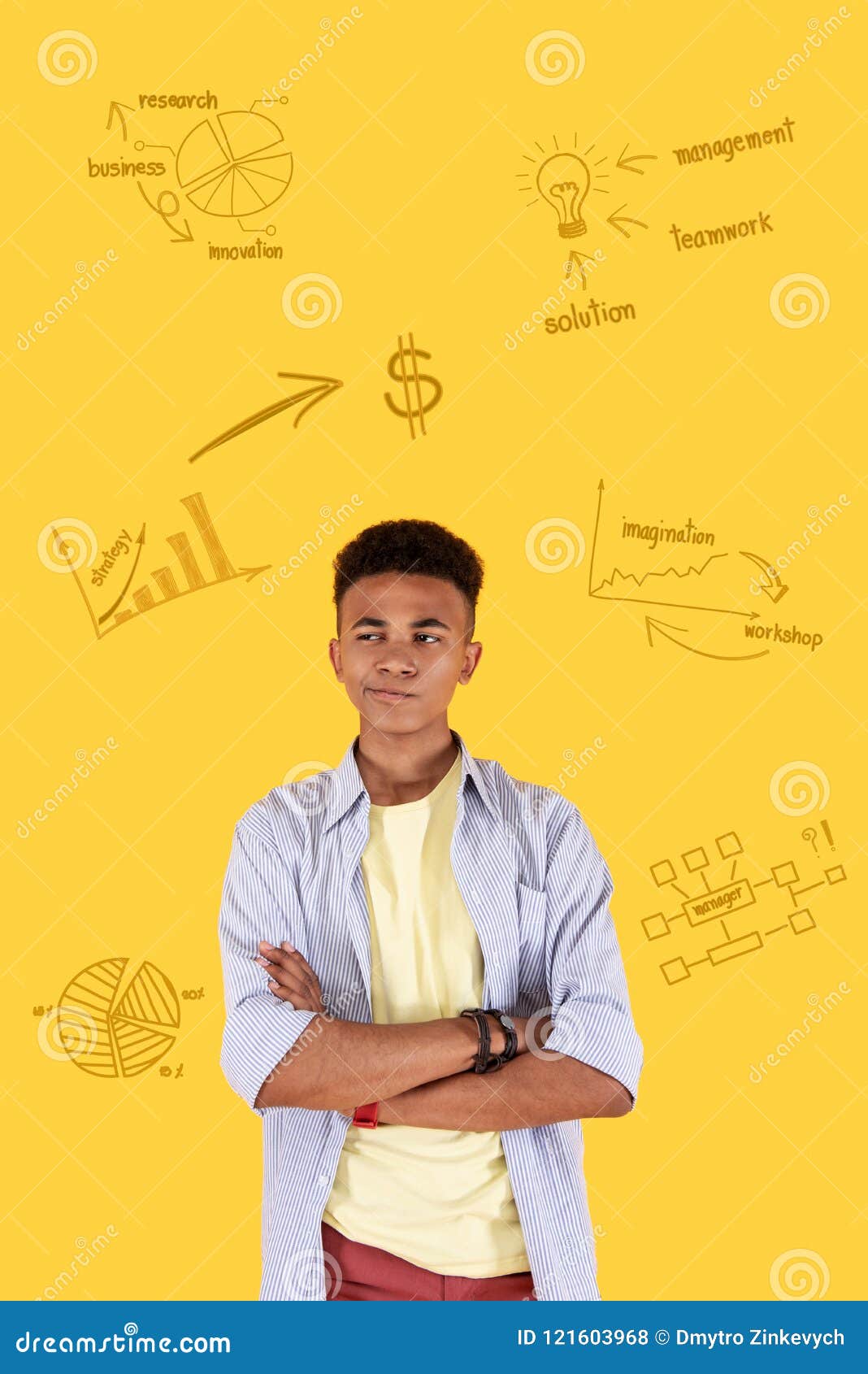 Serious Pupil Frowning while Being at the Lesson Stock Photo - Image of ...