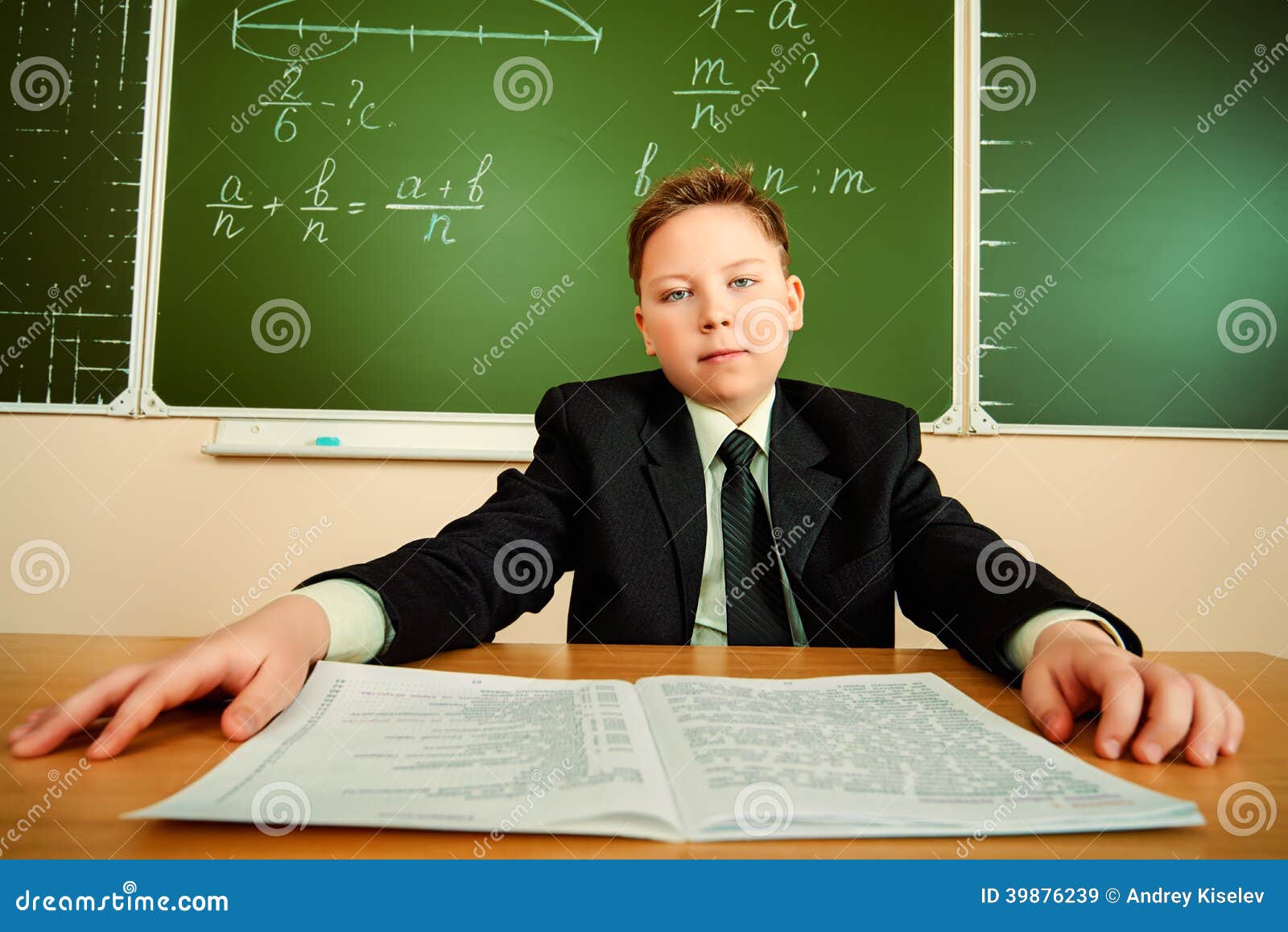 Serious pupil stock image. Image of school, desk, educate - 39876239