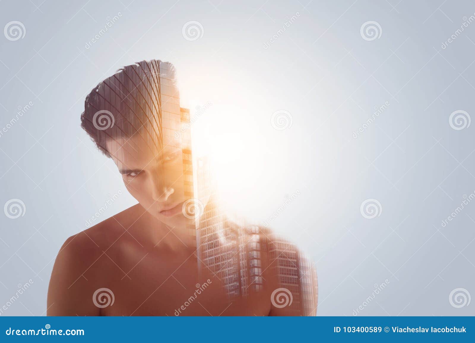 Serious Resolute Guy Evaluating His Project Stock Image - Image of ...