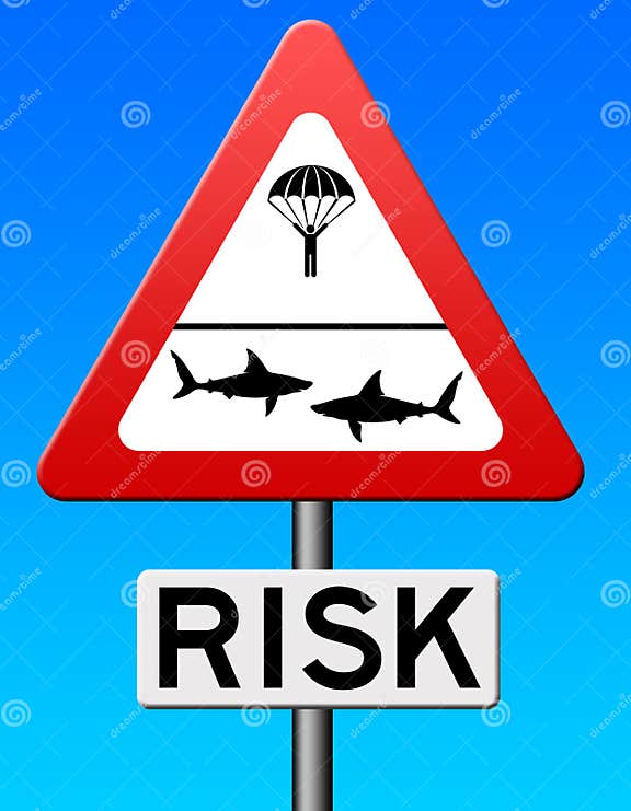 Serious risk stock illustration. Illustration of insured - 45995649