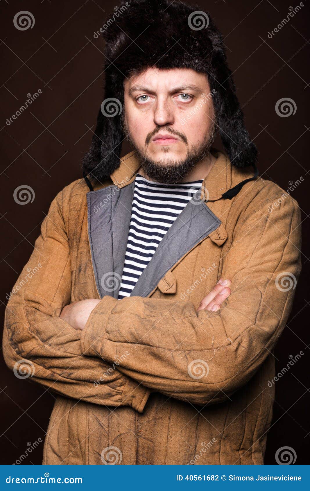 Serious russian man stock photo. Image of eyes, national - 40561682