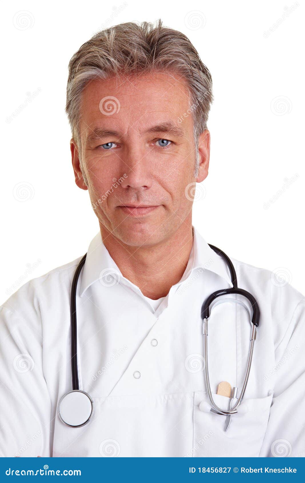Serious senior doctor stock image. Image of care, coat - 18456827