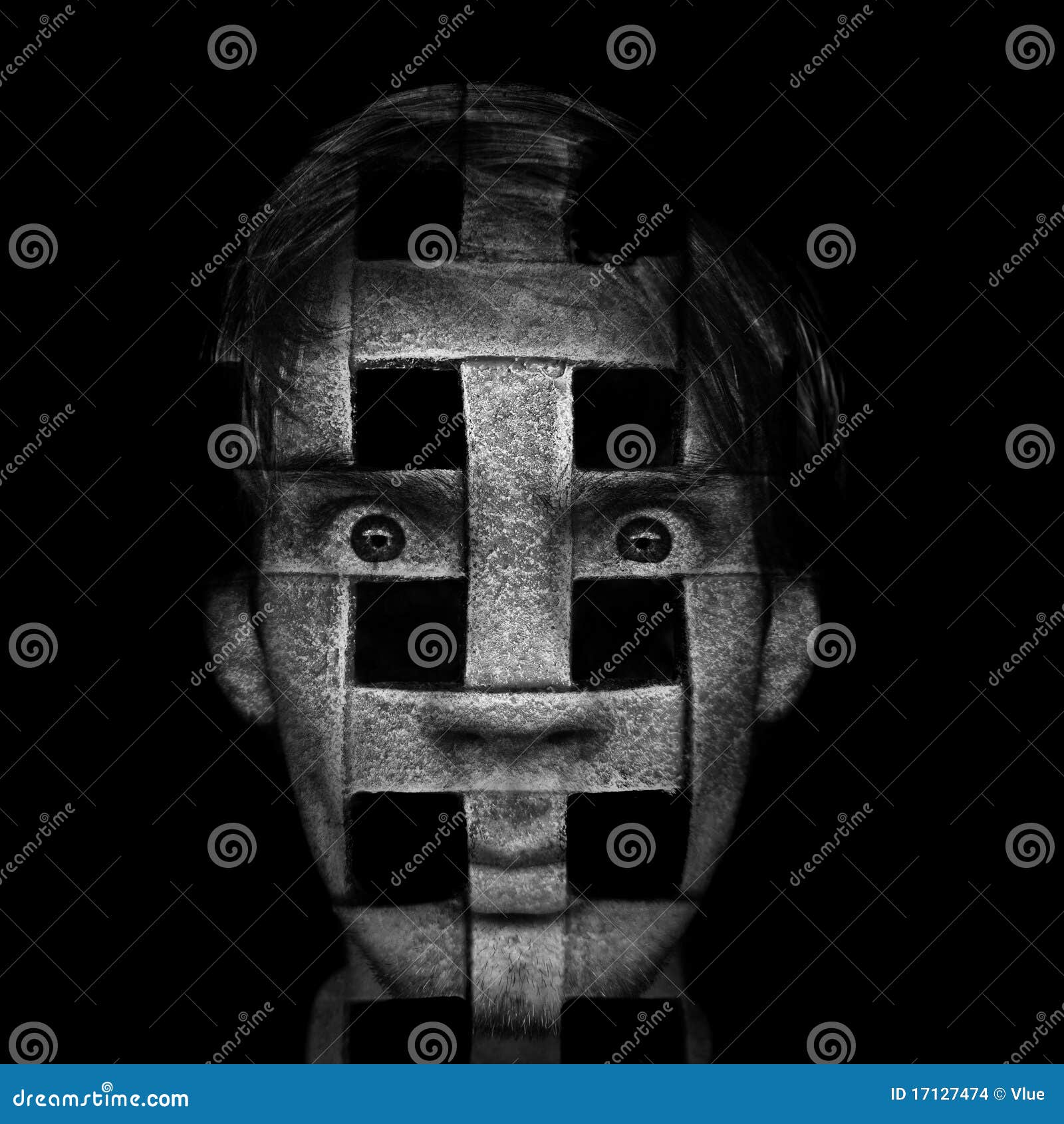 Serious Stare stock photo. Image of eyes, copyspace, dark - 17127474