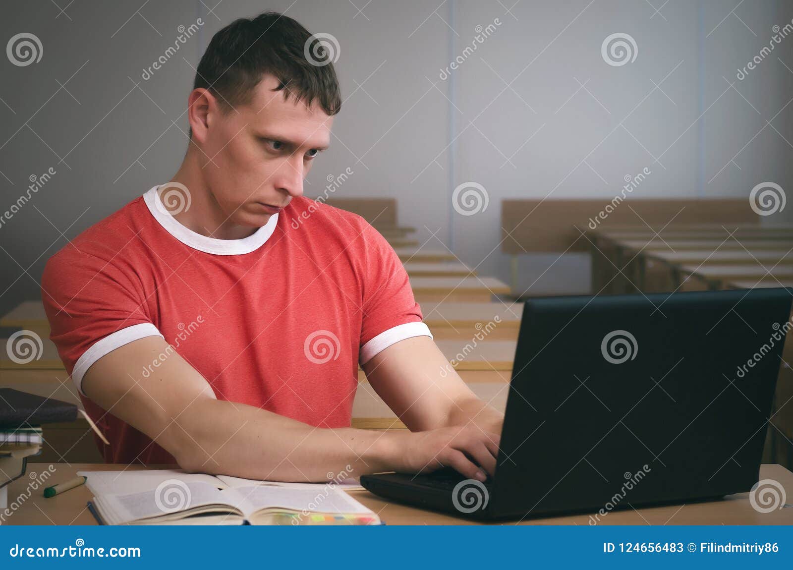 Student. stock image. Image of school, education, lesson - 124656483