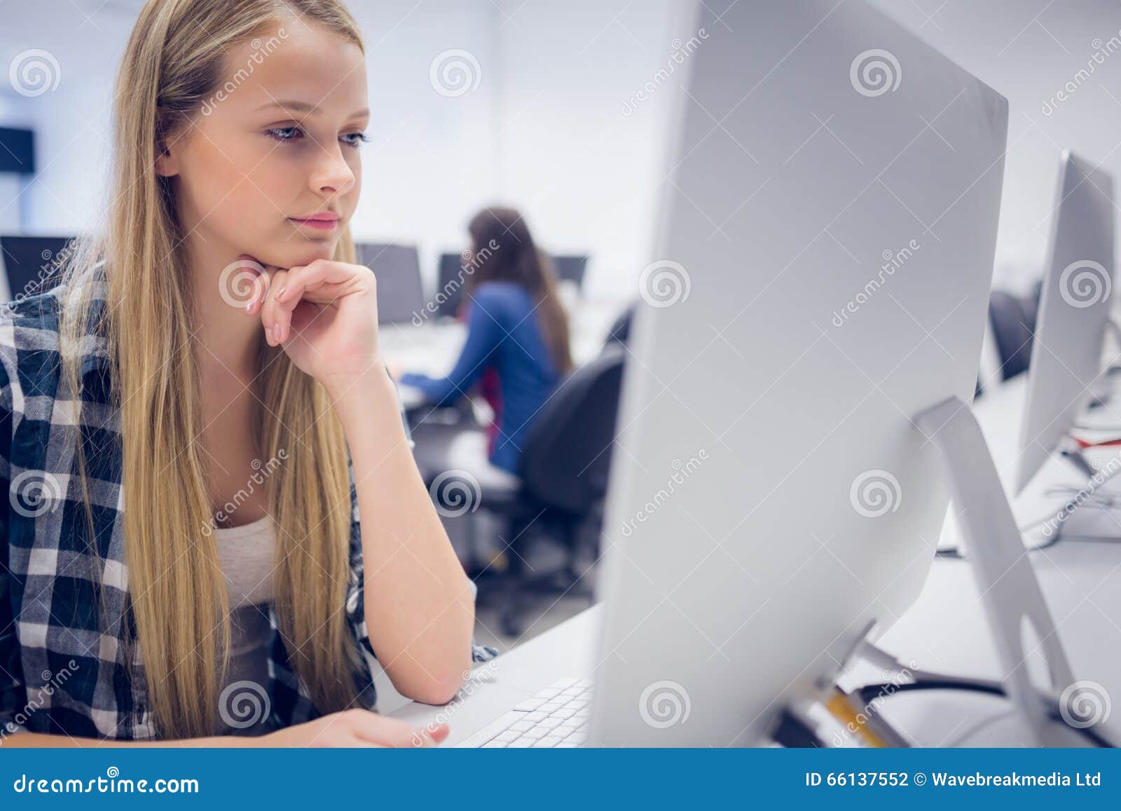 Serious Student Girl Looking Over The Top Of Her Glasses Royalty-Free ...