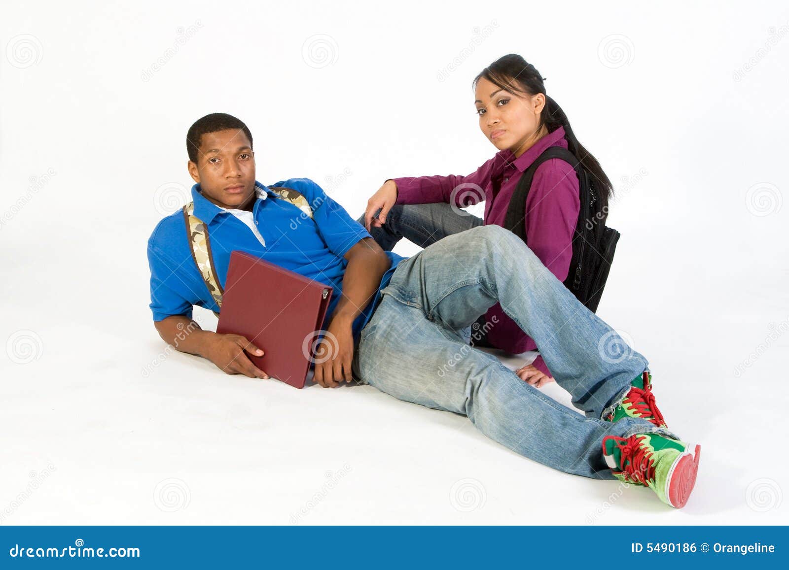 Serious Students- Horizontal Stock Photo - Image of packs, boredom: 5490186