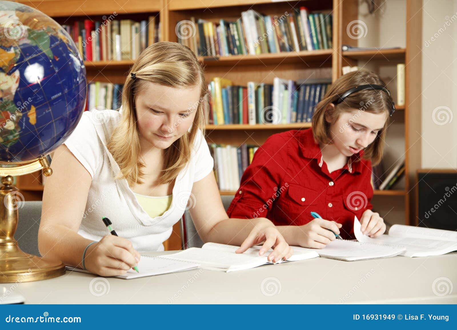 Serious Studying stock image. Image of real, friends - 16931949