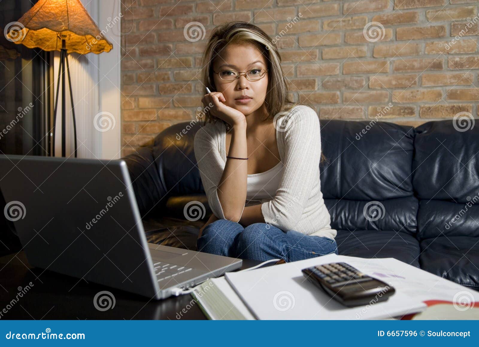 Serious studying stock photo. Image of mobility, positivity - 6657596