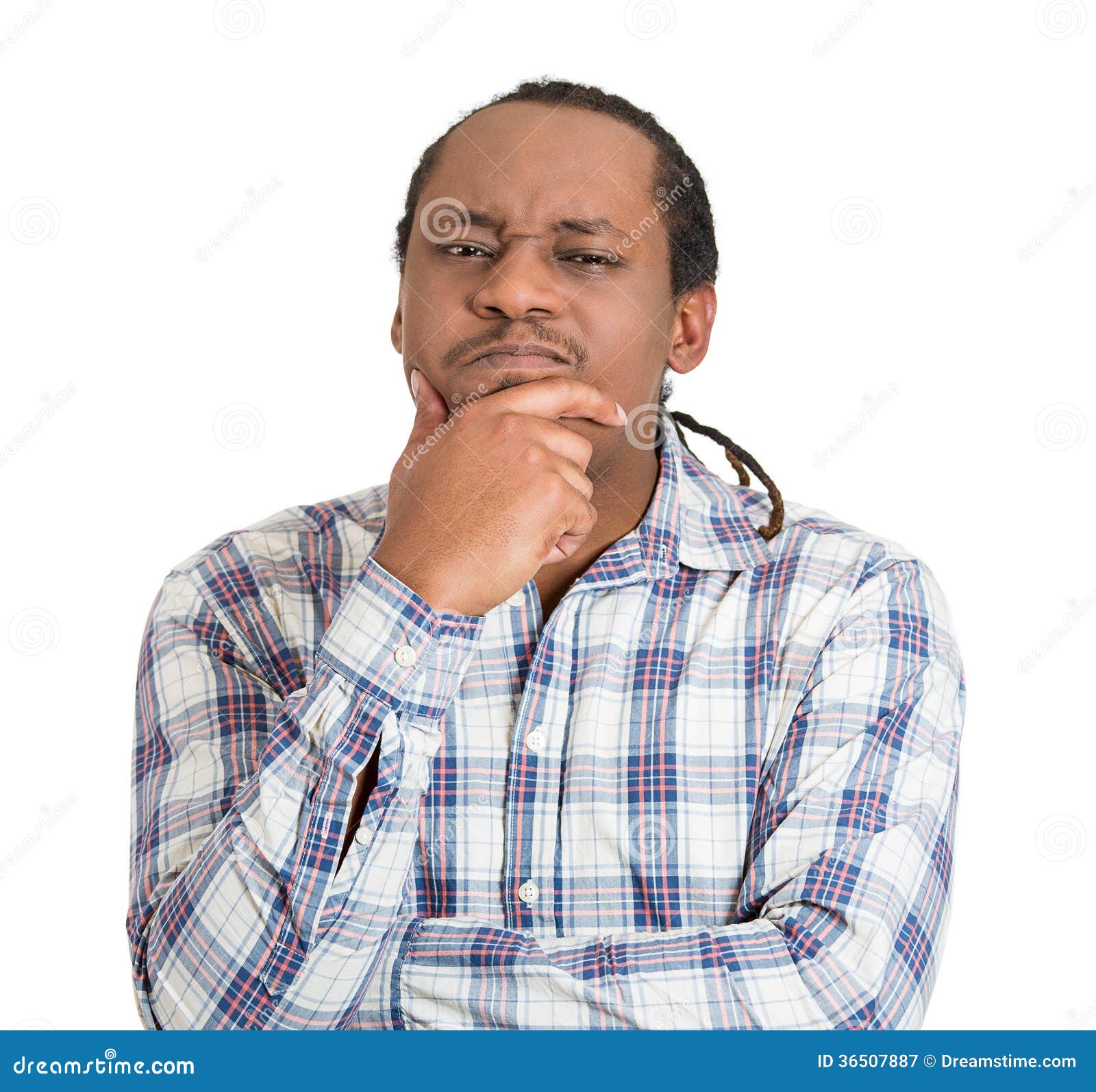 Serious thinking man stock image. Image of inquisitive - 36507887