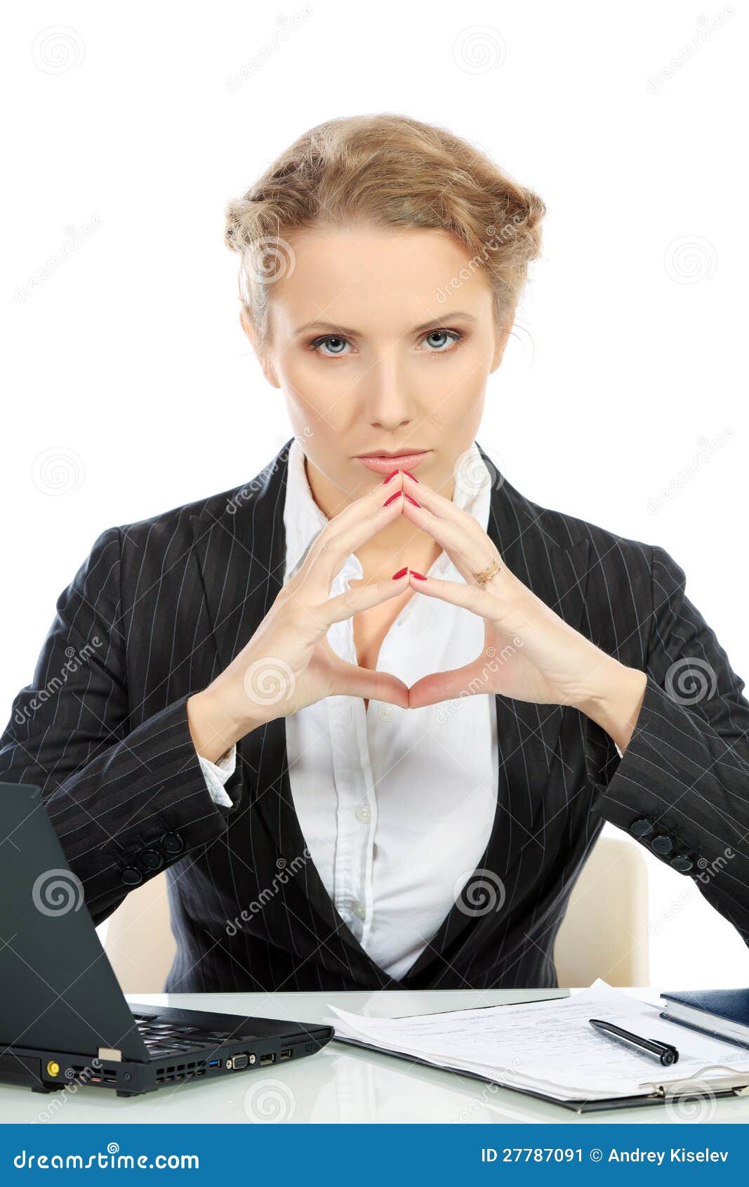 Serious thoughts stock image. Image of manager, beauty - 27787091