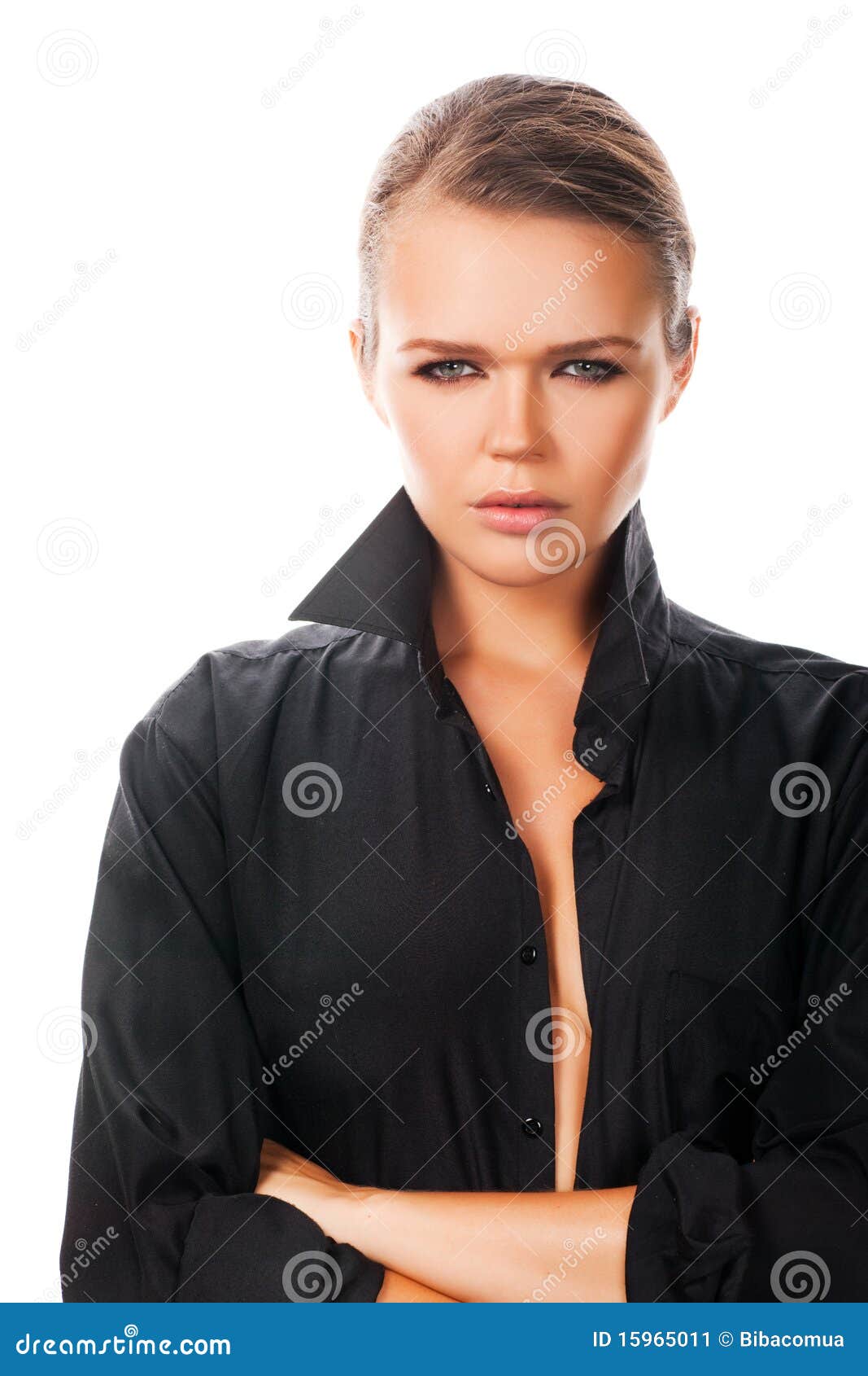 Serious woman stock image. Image of posing, looking, joyful - 15965011