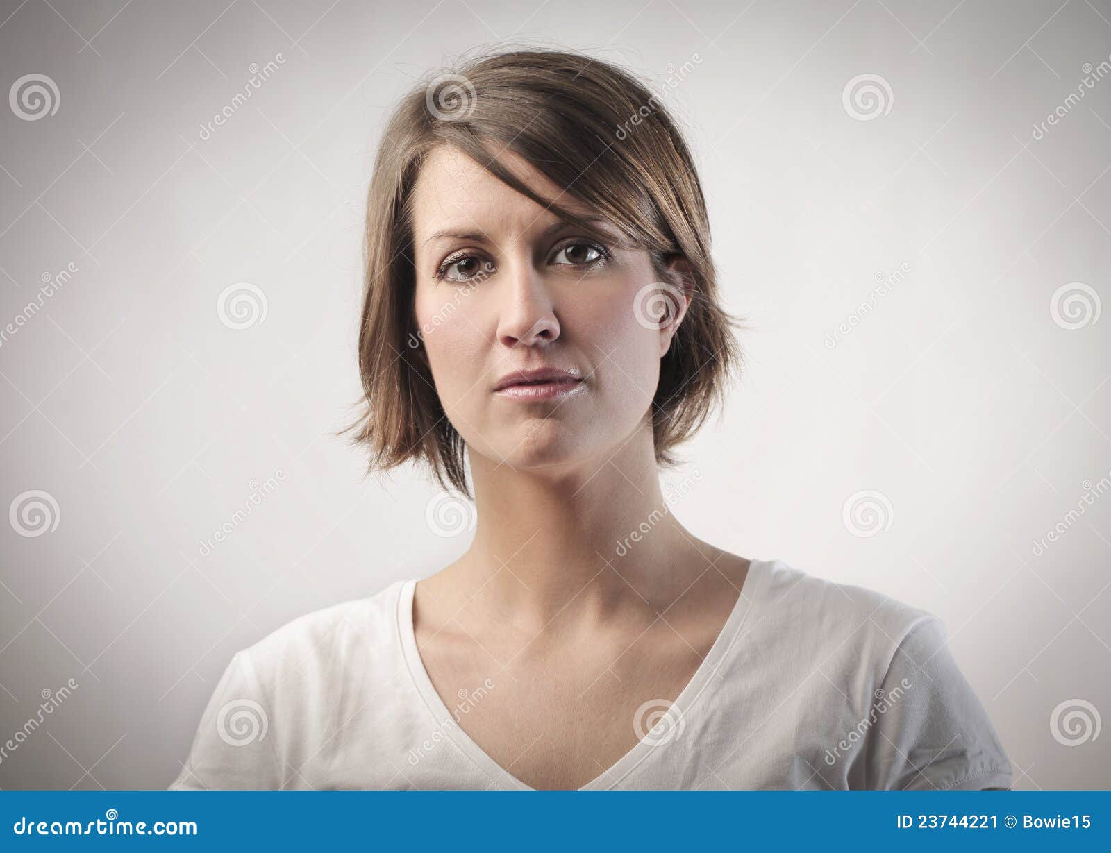 Serious woman stock image. Image of visage, caucasian - 23744221