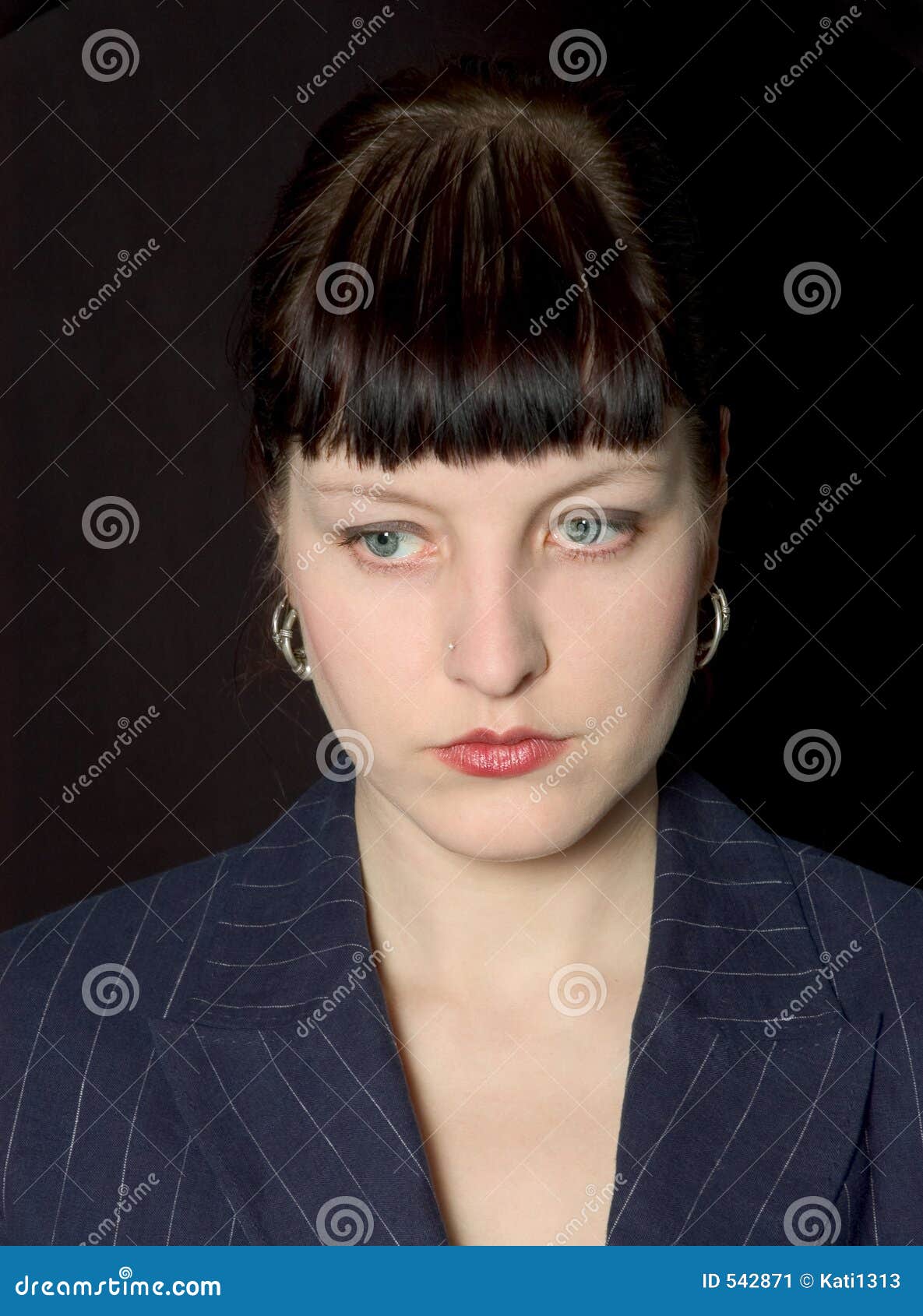 Serious woman stock image. Image of females, person, enjoyment - 542871