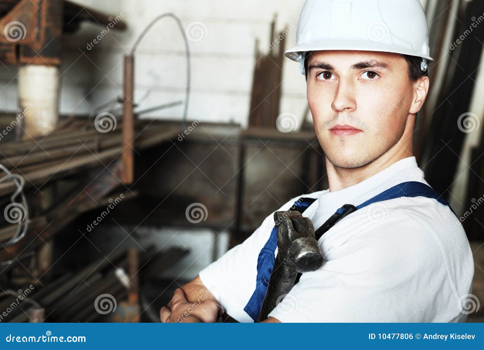 Serious worker stock photo. Image of laborer, indoor - 10477806