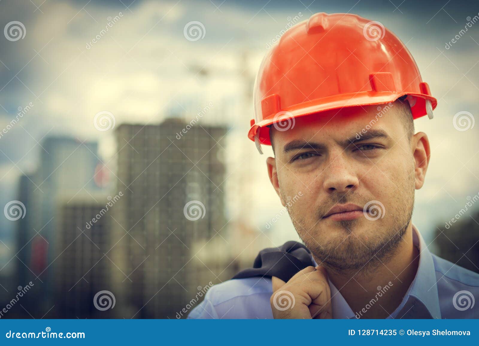 Confident Construction Worker Stock Image - Image of occupation ...