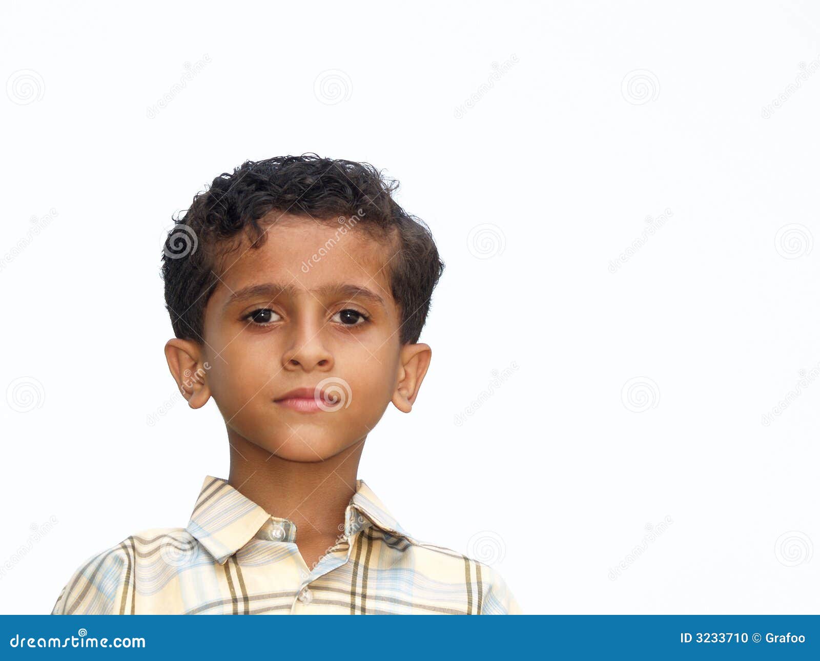 Serious Young Asian Boy stock photo. Image of head, closeup - 3233710