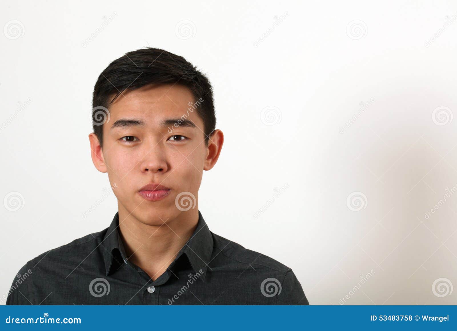 Serious Young Asian Man Looking at Camera Stock Photo - Image of asian ...