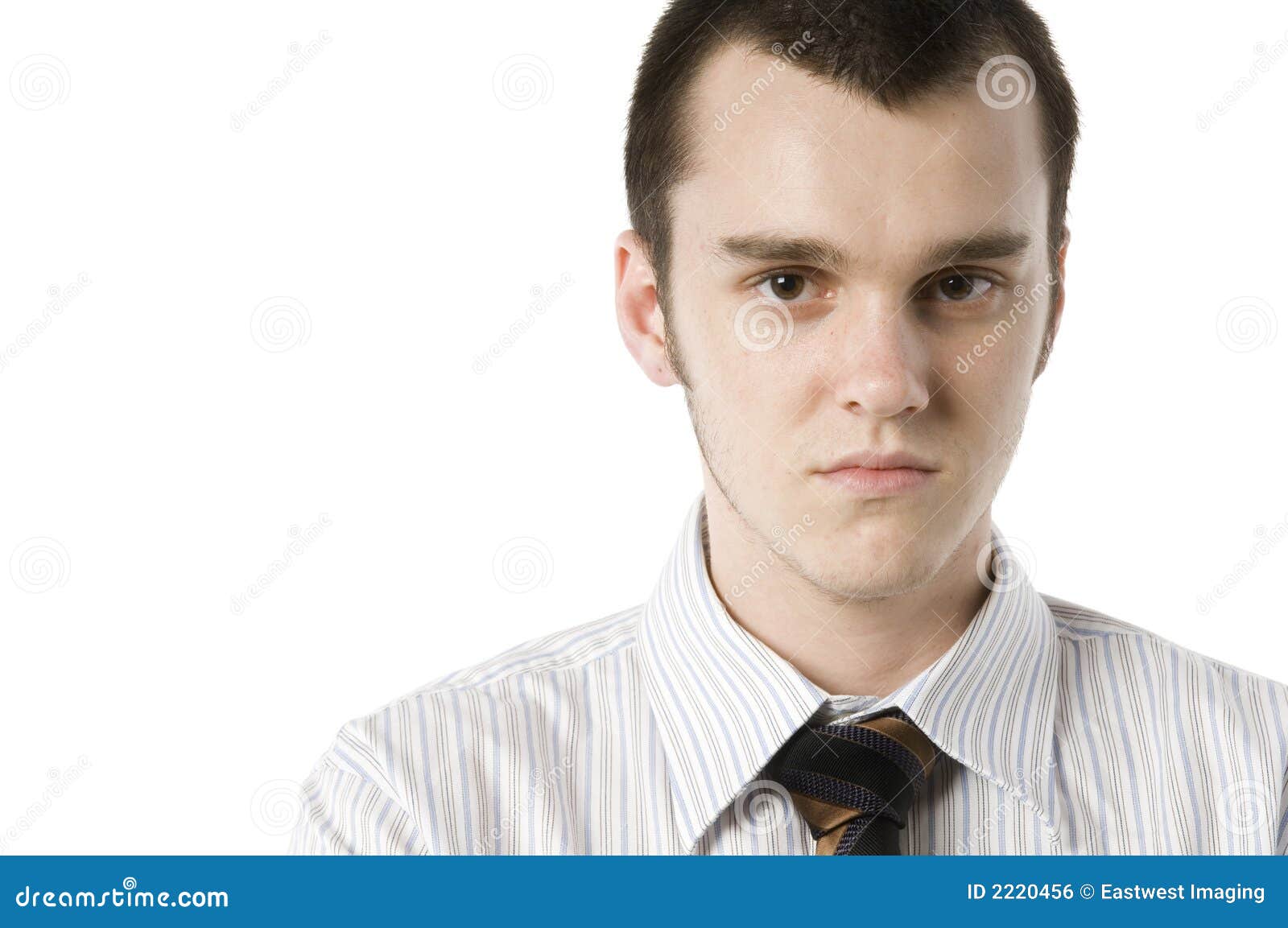 Serious Young Man stock photo. Image of studio, portrait - 2220456