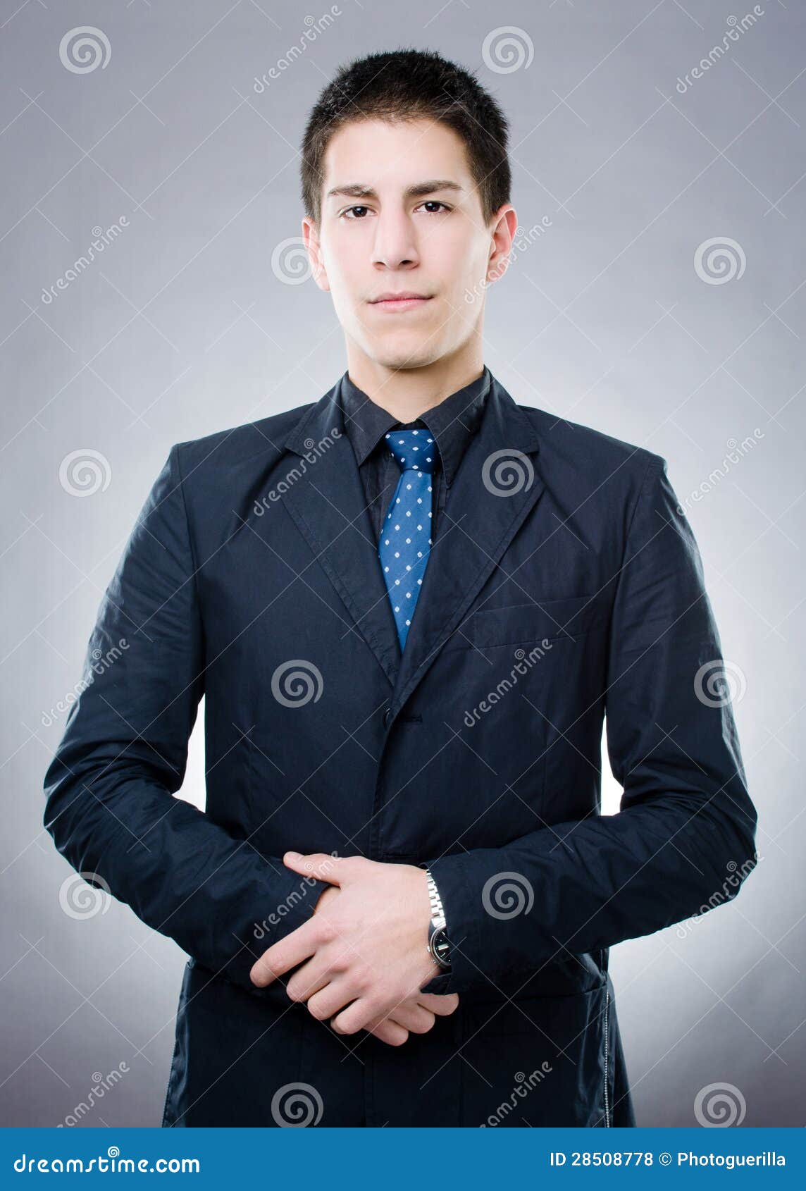Serious young man stock photo. Image of black, cravat - 28508778