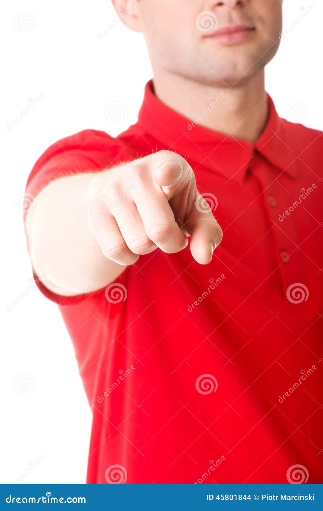 Serious Young Man Pointing You Stock Photo - Image of serious ...
