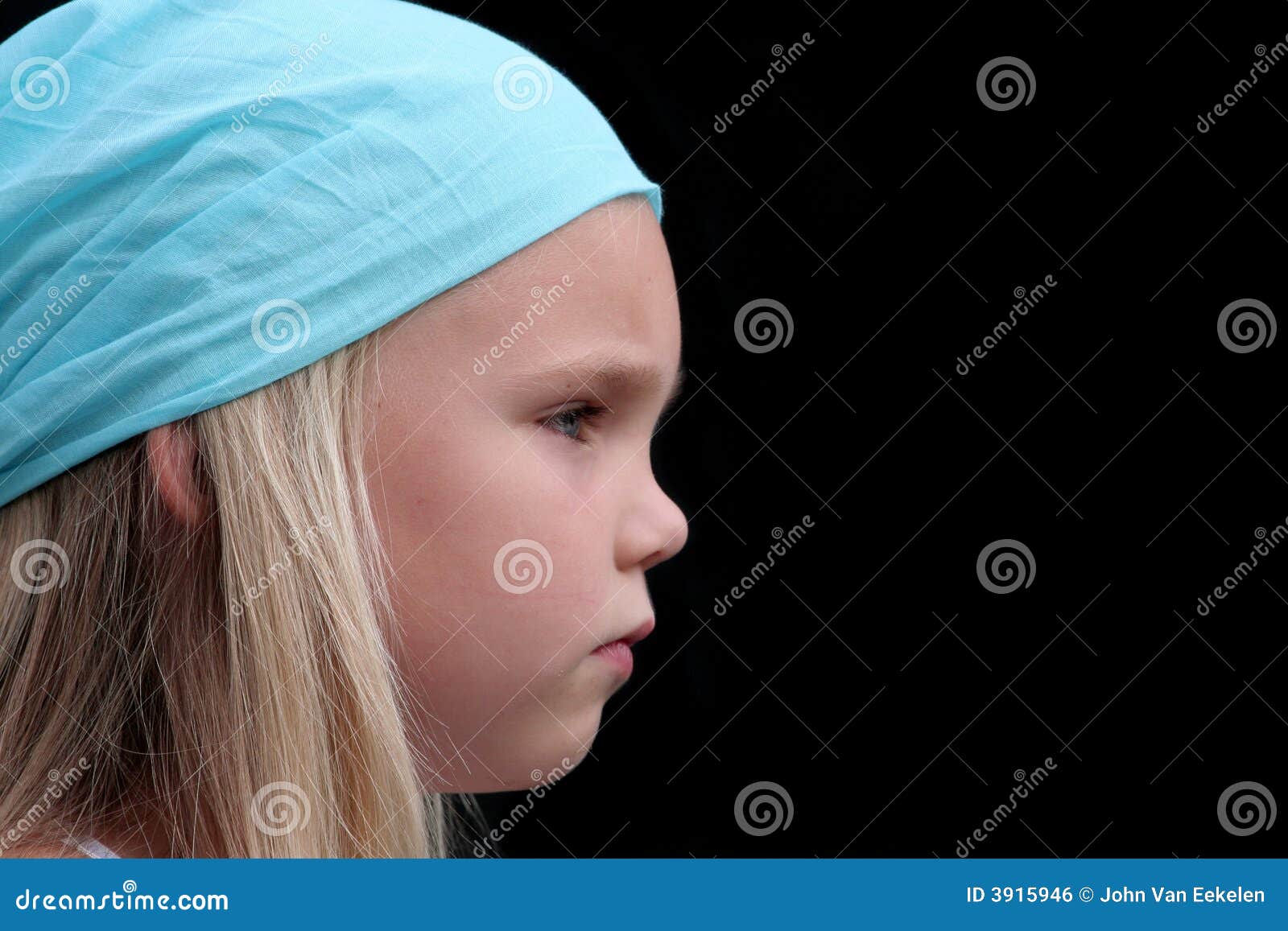 Seriously staring stock photo. Image of profile, skin - 3915946