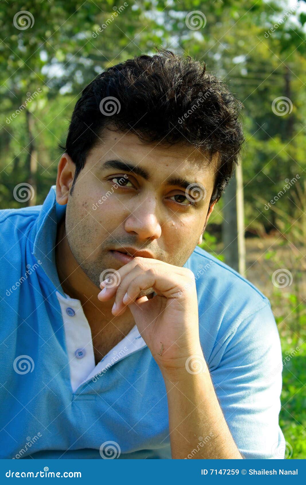 Seriously thinking stock image. Image of great, serious - 7147259