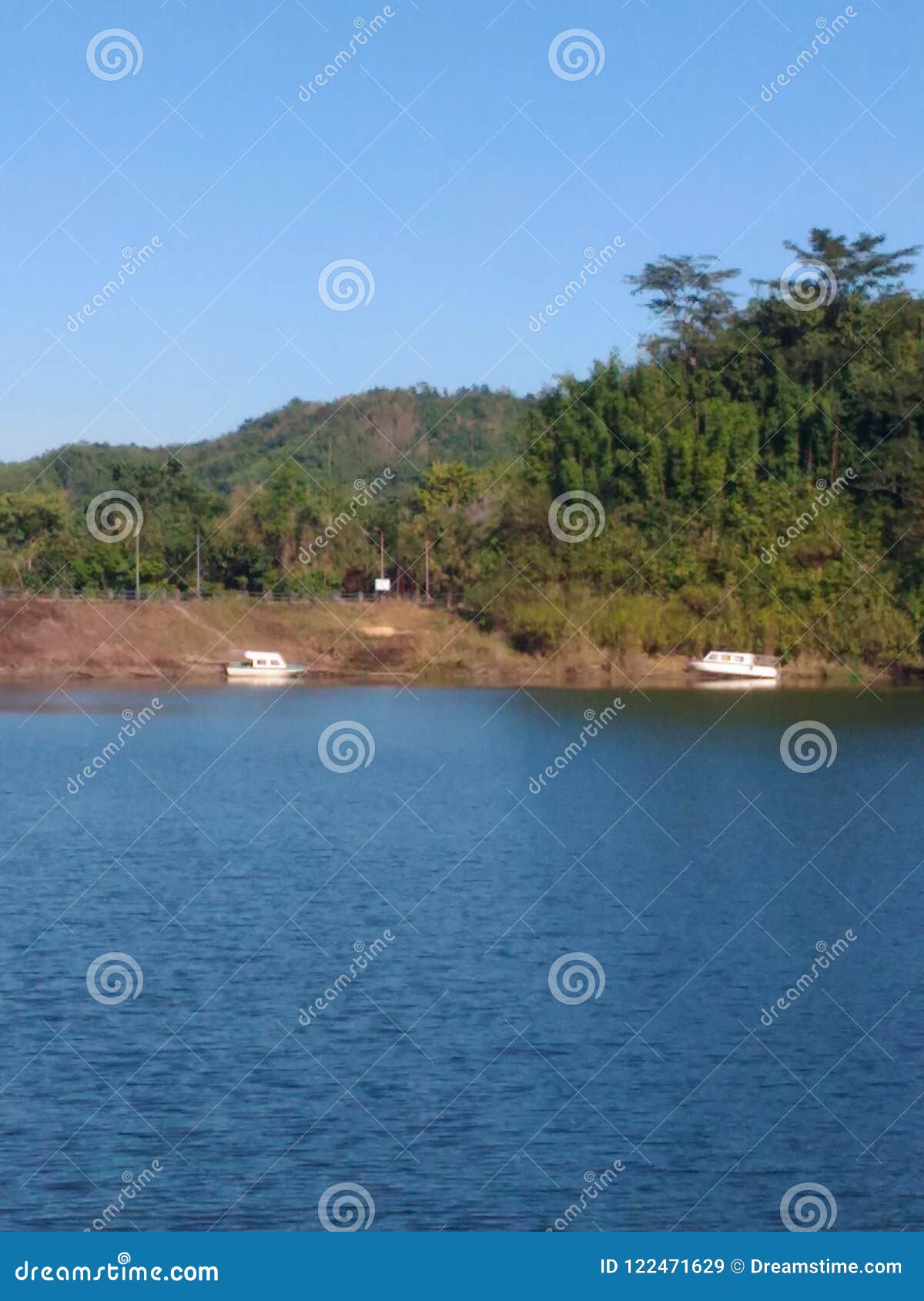 Serlui B hydel pond stock image. Image of pond, kolasib - 122471629