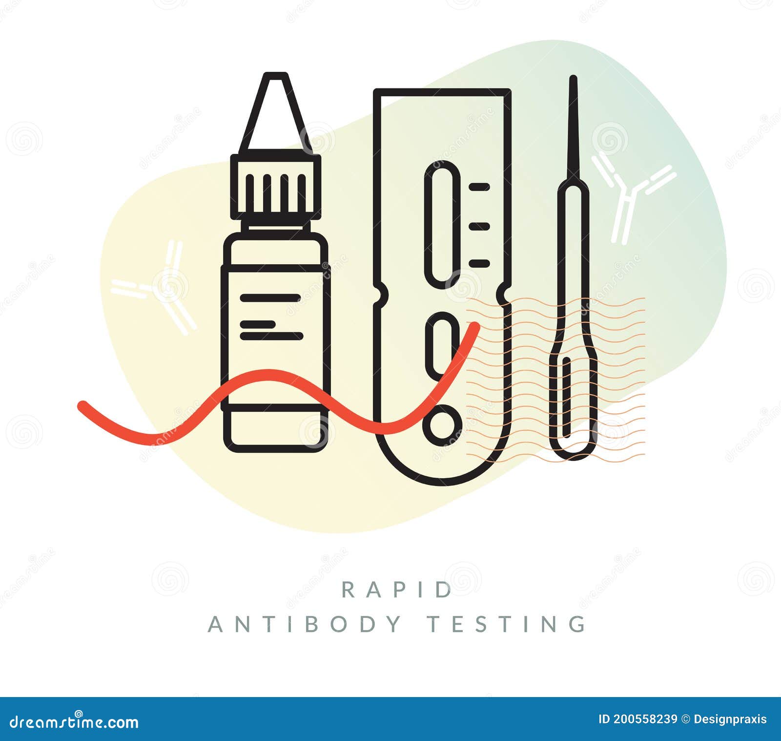 Serologic Test Antibody - Icon Stock Vector - Illustration of antibody ...