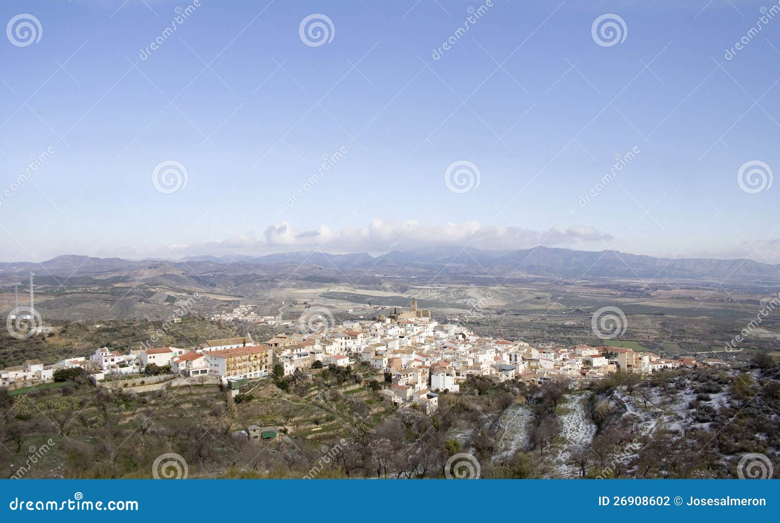 Seron, village of ALmeria. stock photo. Image of sierra - 26908602