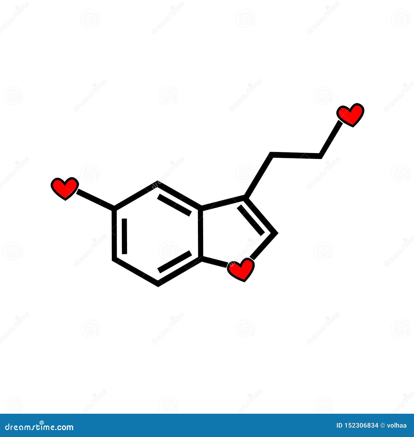 Serotonin Chemical Formula. Cartoon Vector | CartoonDealer.com #154588977 Serotonin Chemical Formula. Cartoon Vector | CartoonDealer.com #154588977