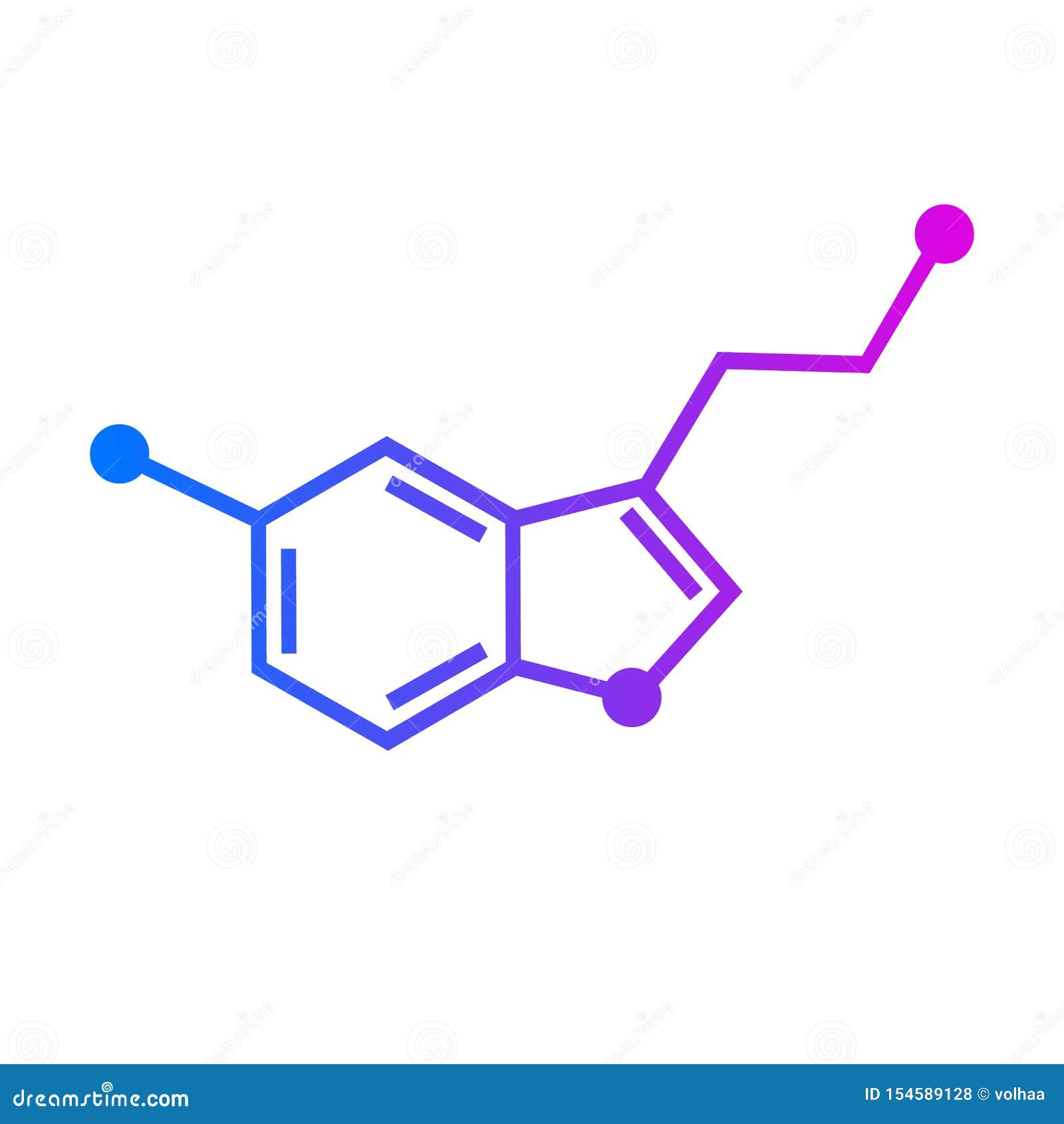 Serotonin Chemical Formula. Stock Vector - Illustration of hormones ... Serotonin Chemical Formula. Stock Vector - Illustration of hormones ...